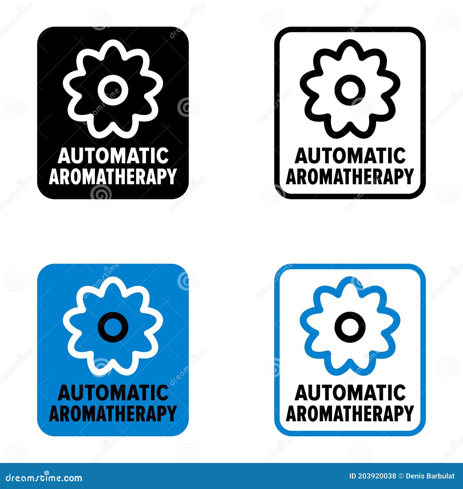 `Automatic Aromatherapy` Diffuser Device Information Sign Stock Vector ...