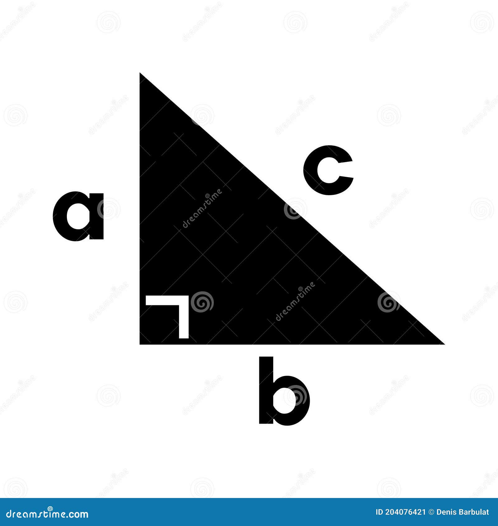 Equilateral Triangle, Pythagorean Theorem Icon Stock Vector ...