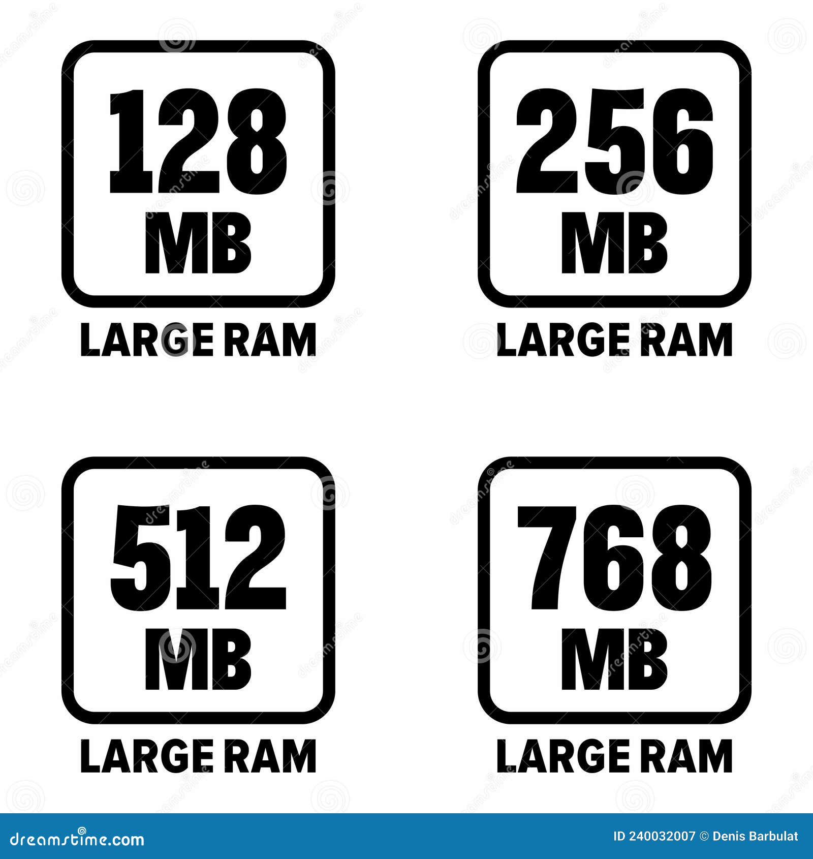 Large RAM Vector Information Sign Stock Vector - Illustration of icon ...