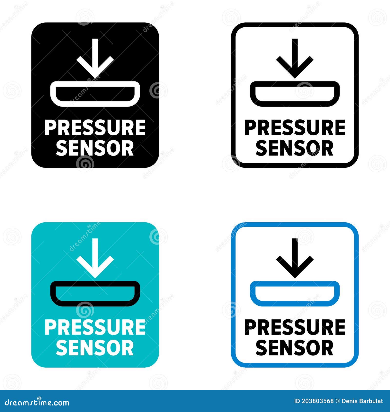 `Pressure Sensor` Touch Application Device Information Sign Stock ...