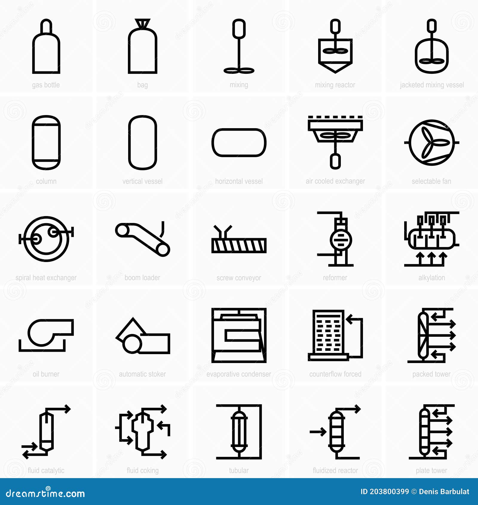 Fluid Catalytic Cracker Stock Illustration | CartoonDealer.com #54685729