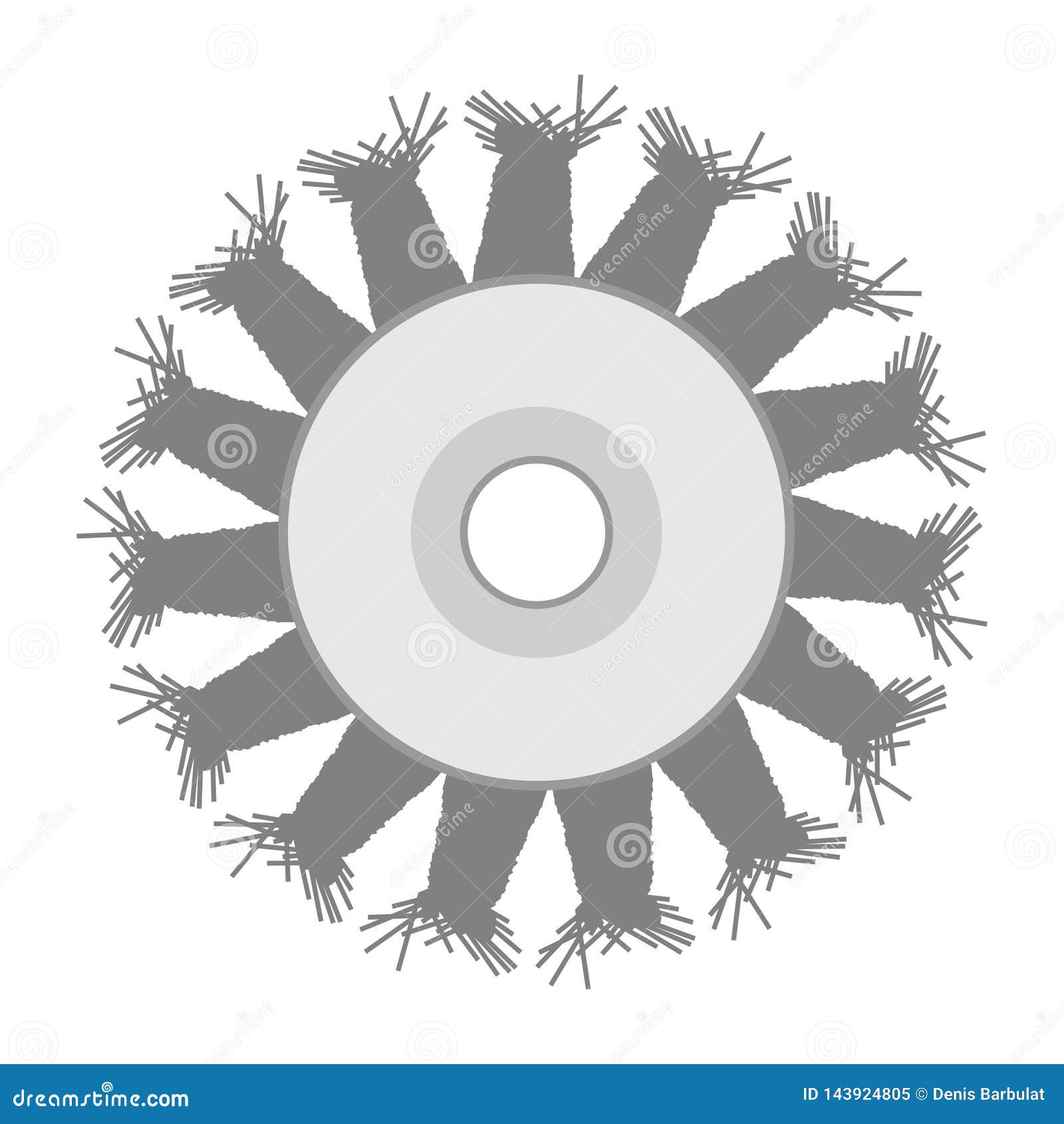 Abrasive disc stock vector. Illustration of vector, disc - 143924805