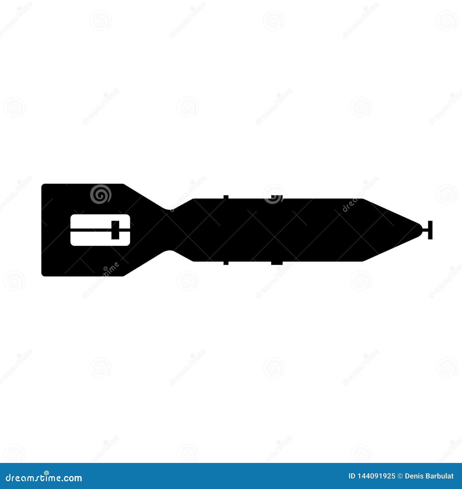 Aerial Air Bomb, Explosive and Incendiary Weapon Stock Vector ...