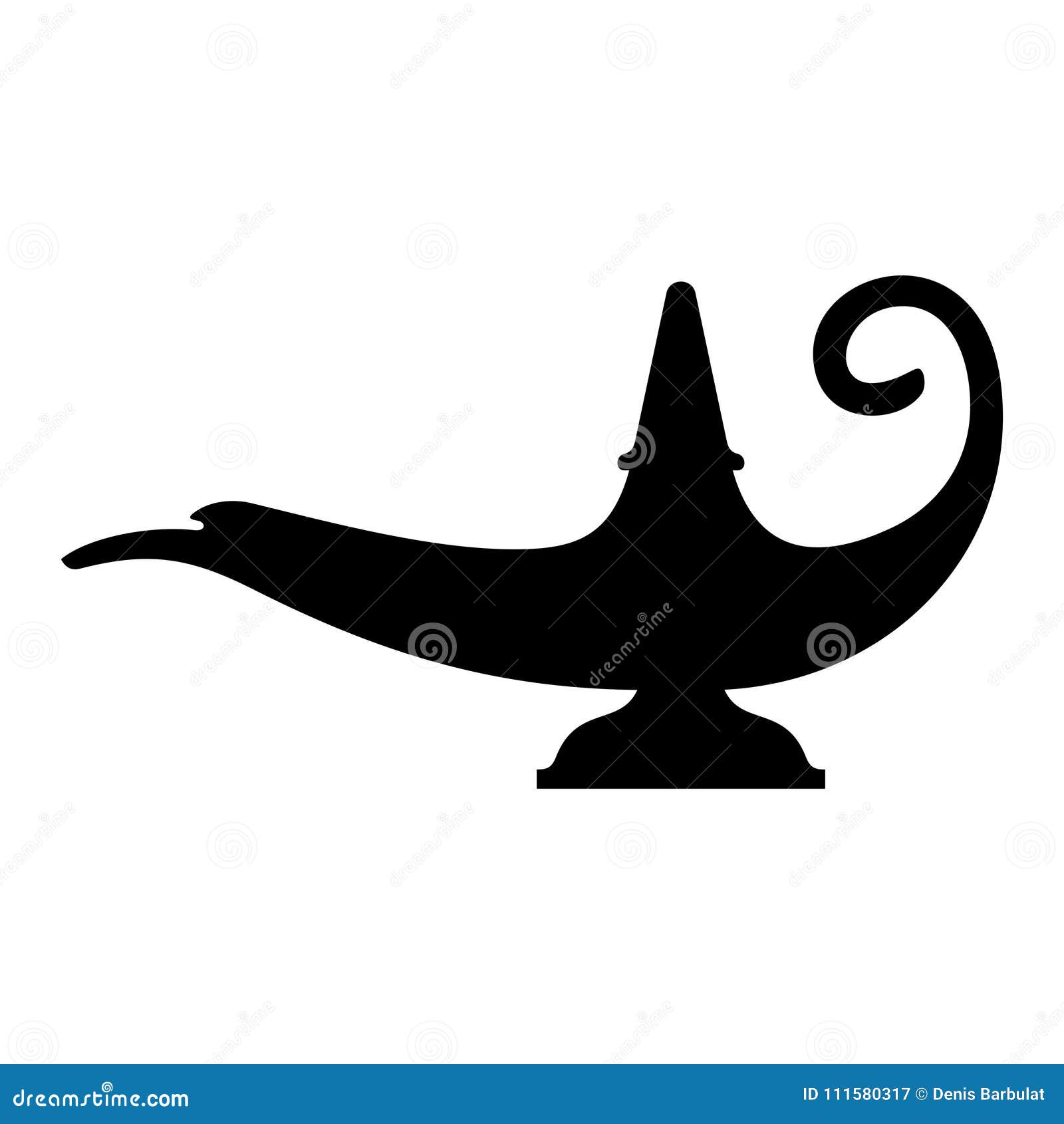 Aladdin lamp stock vector. Illustration of symbol, fairy - 111580317