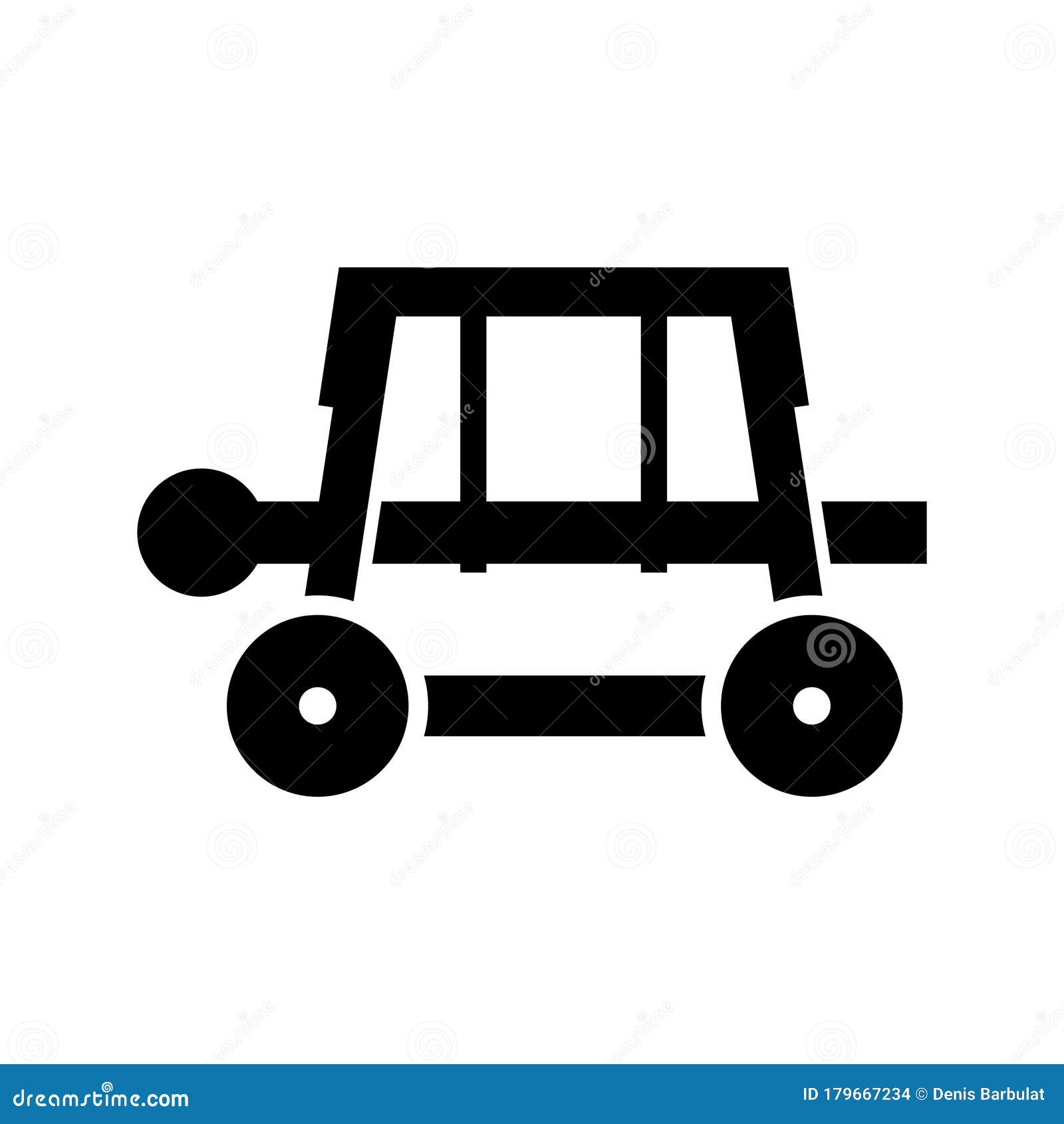 Ancient battering ram stock vector. Illustration of historical - 179667234