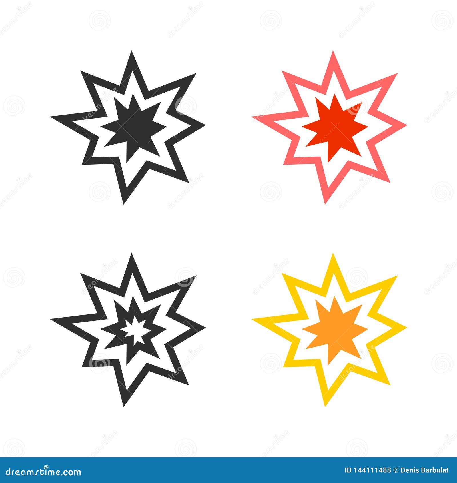 Big Fire Fireball Explosion Stock Vector - Illustration of symbol, fire ...