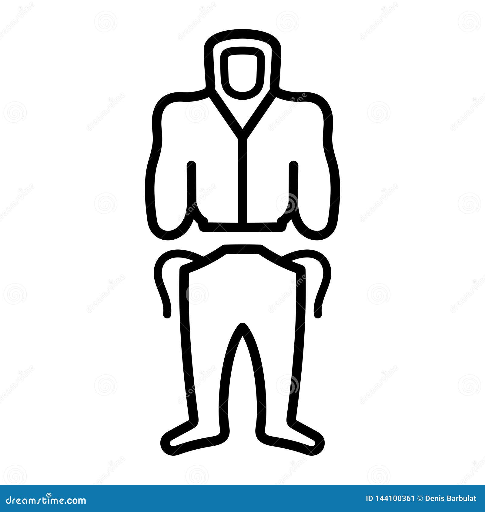 Body Safety Protective Suit, Upper and Lower Set Stock Vector ...