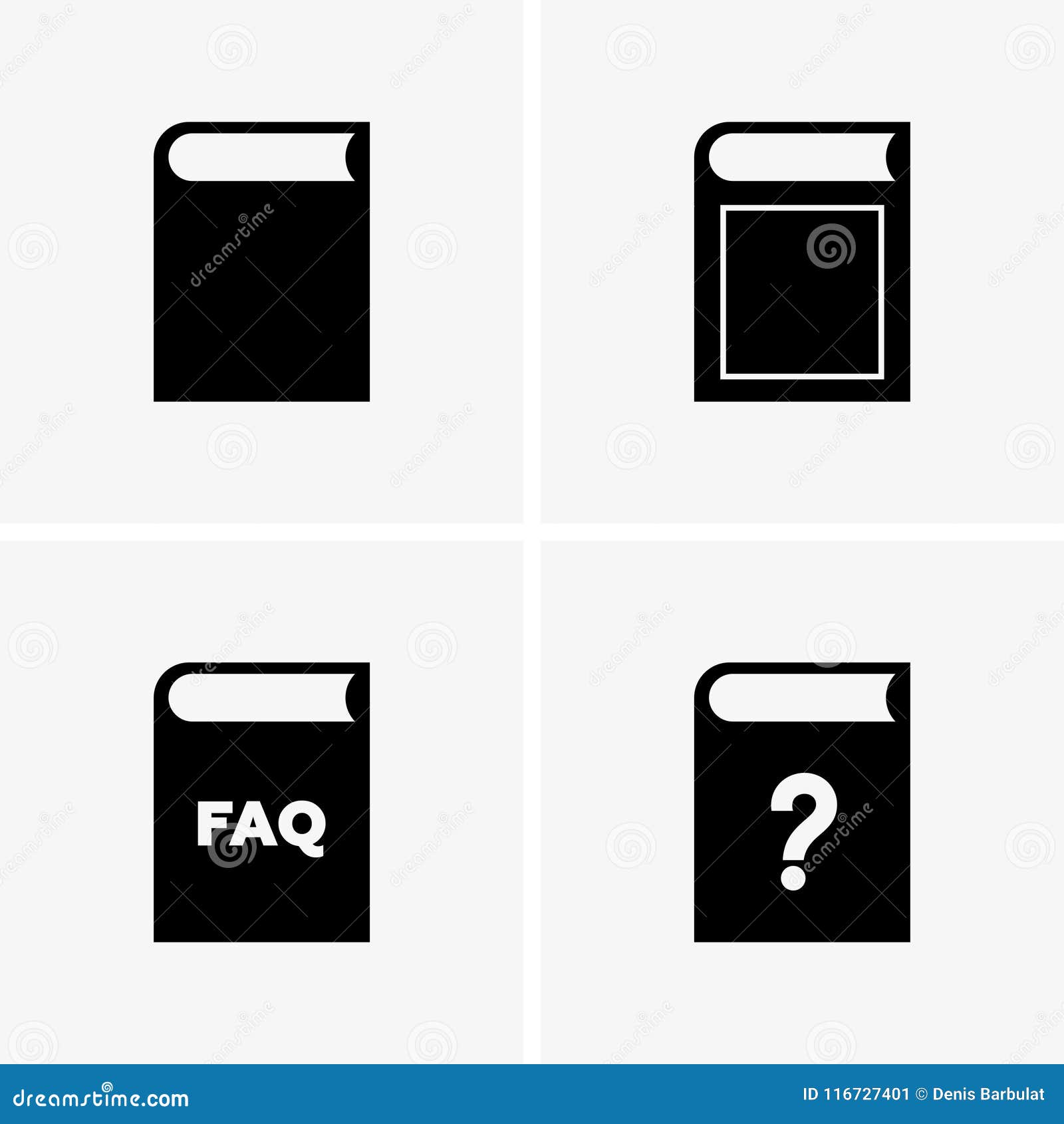 Book icons stock vector. Illustration of knowledge, sign - 116727401