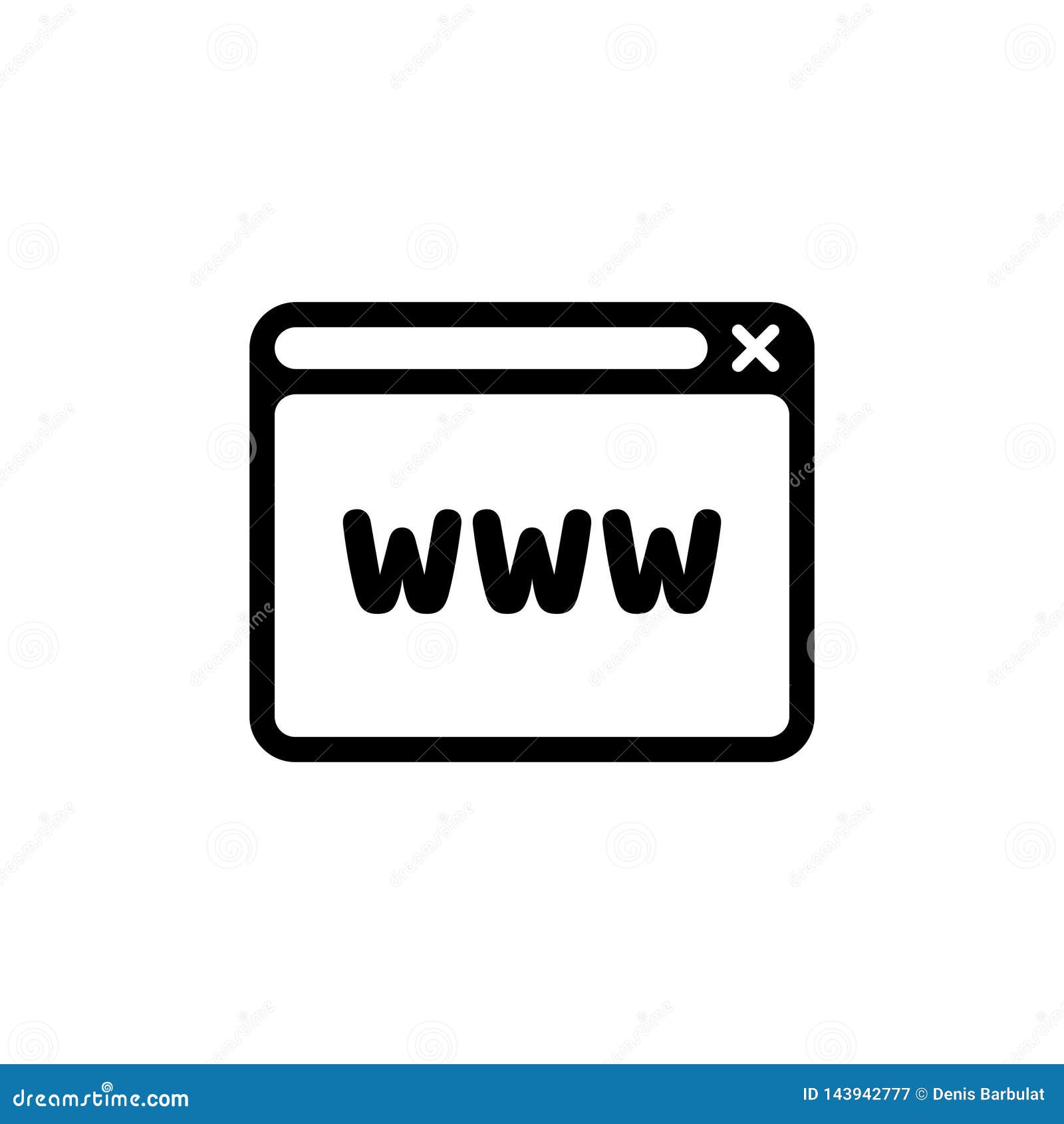Browser window icon stock vector. Illustration of address - 143942777