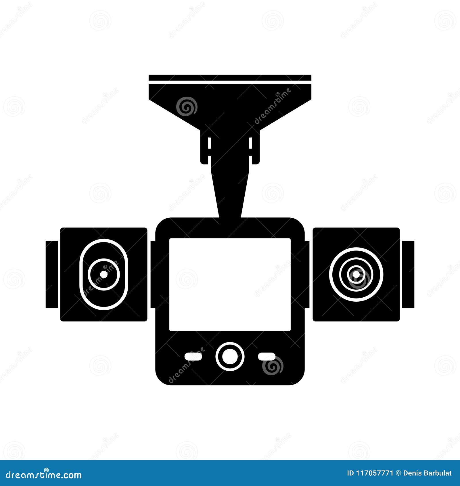 Car DVR stock vector. Illustration of security, equipment - 117057771