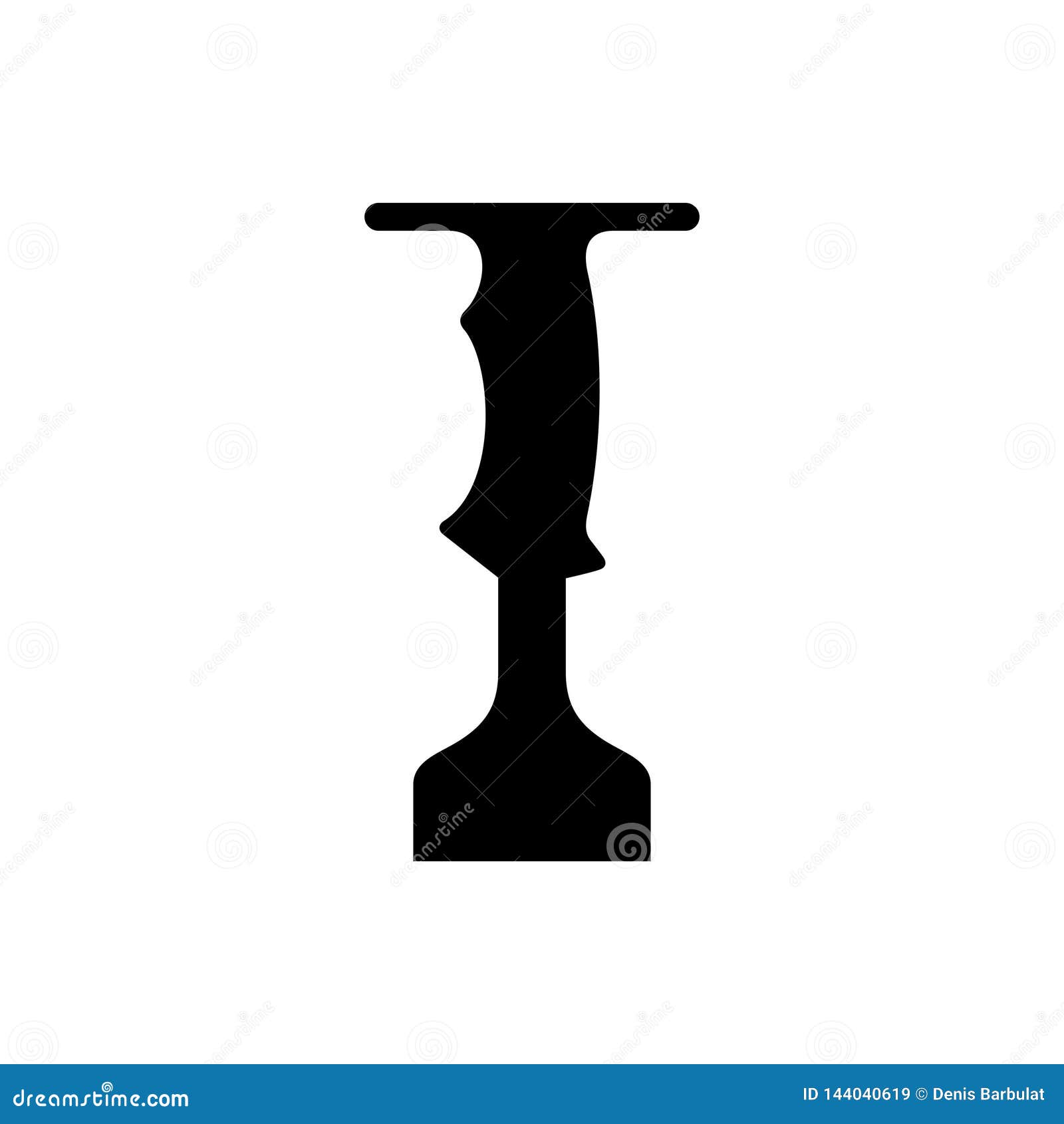 Chisel tool icon stock vector. Illustration of vector - 144040619