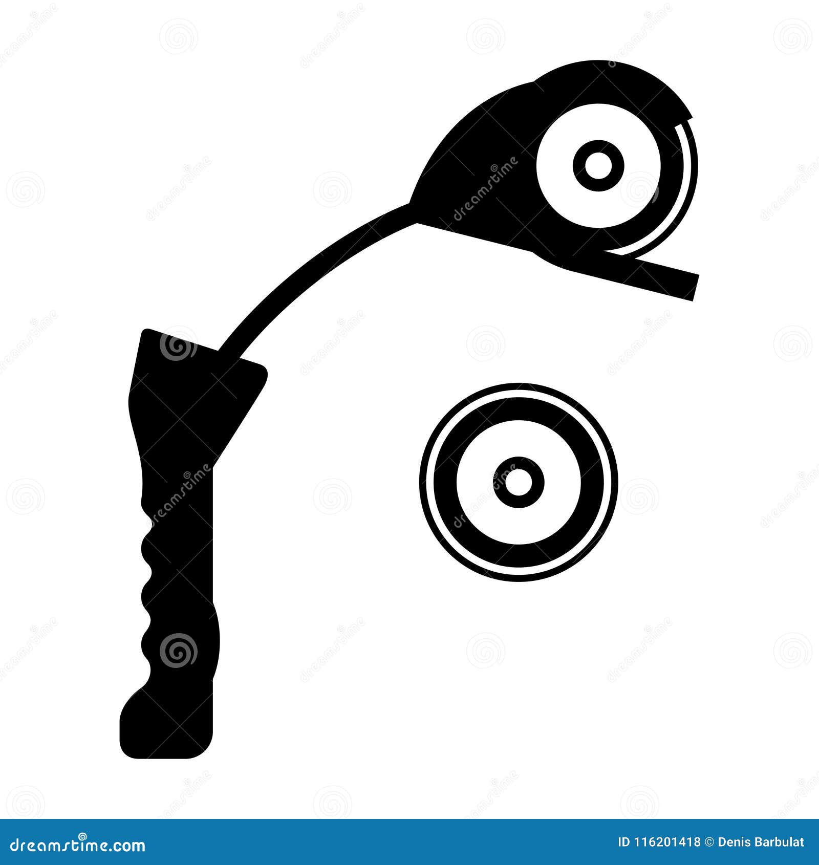 Clay Target Thrower stock vector. Illustration of symbol - 116201418