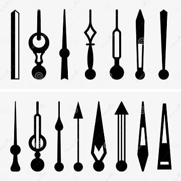 Clock hands stock vector. Illustration of vintage, symbol - 116904346