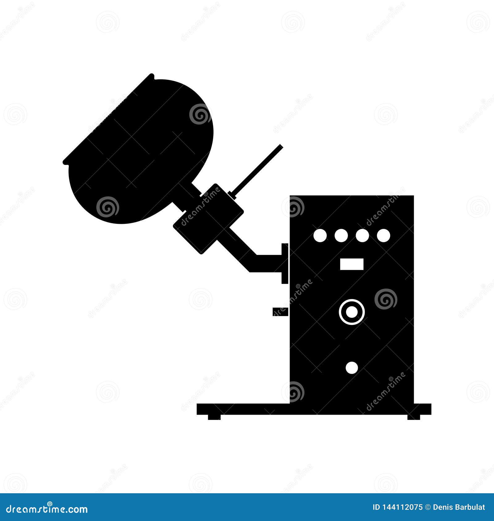 Coater, Fluid Applying Machine Stock Vector - Illustration of symbol ...