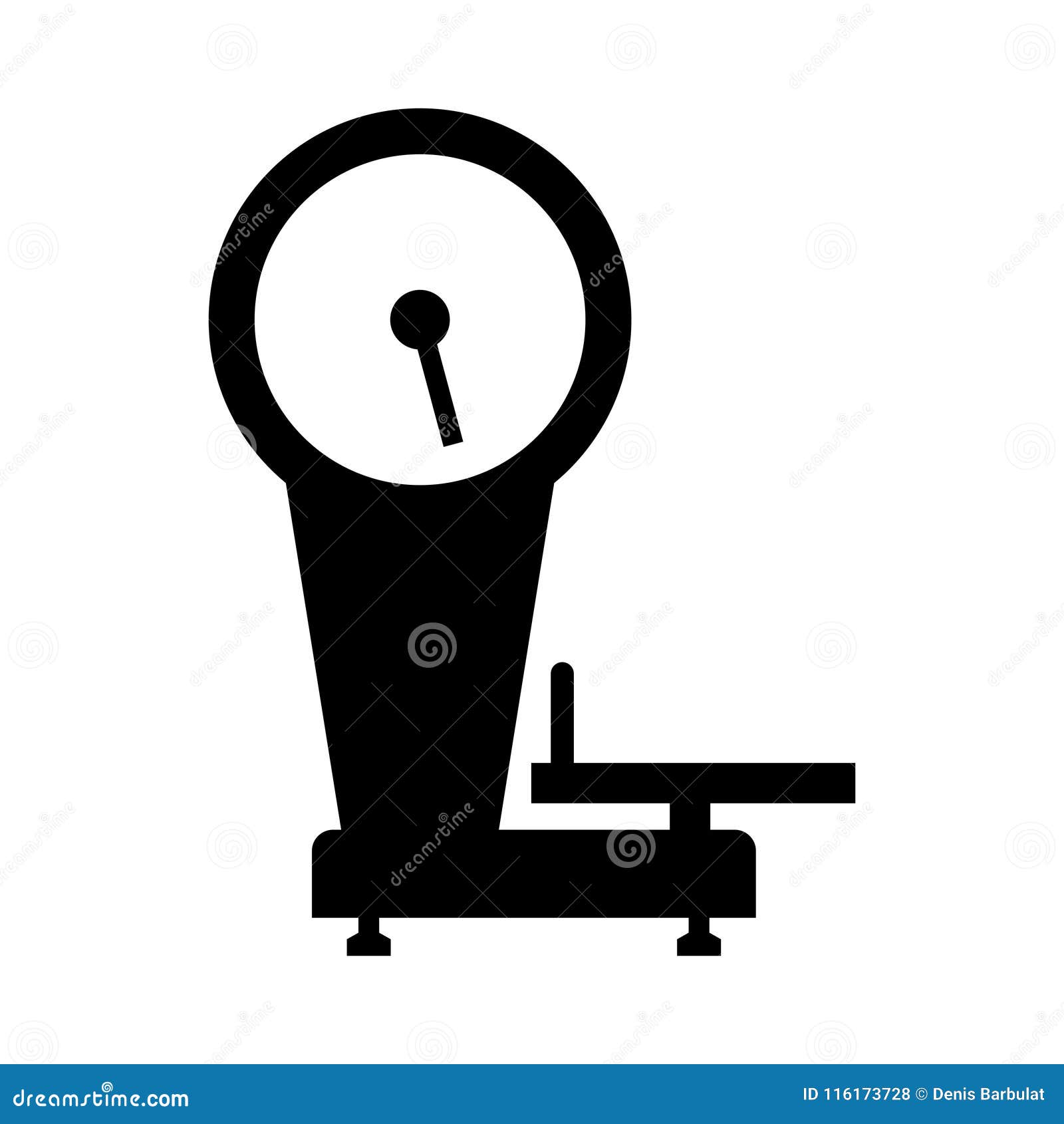 Commercial scales stock vector. Illustration of instrument - 116173728