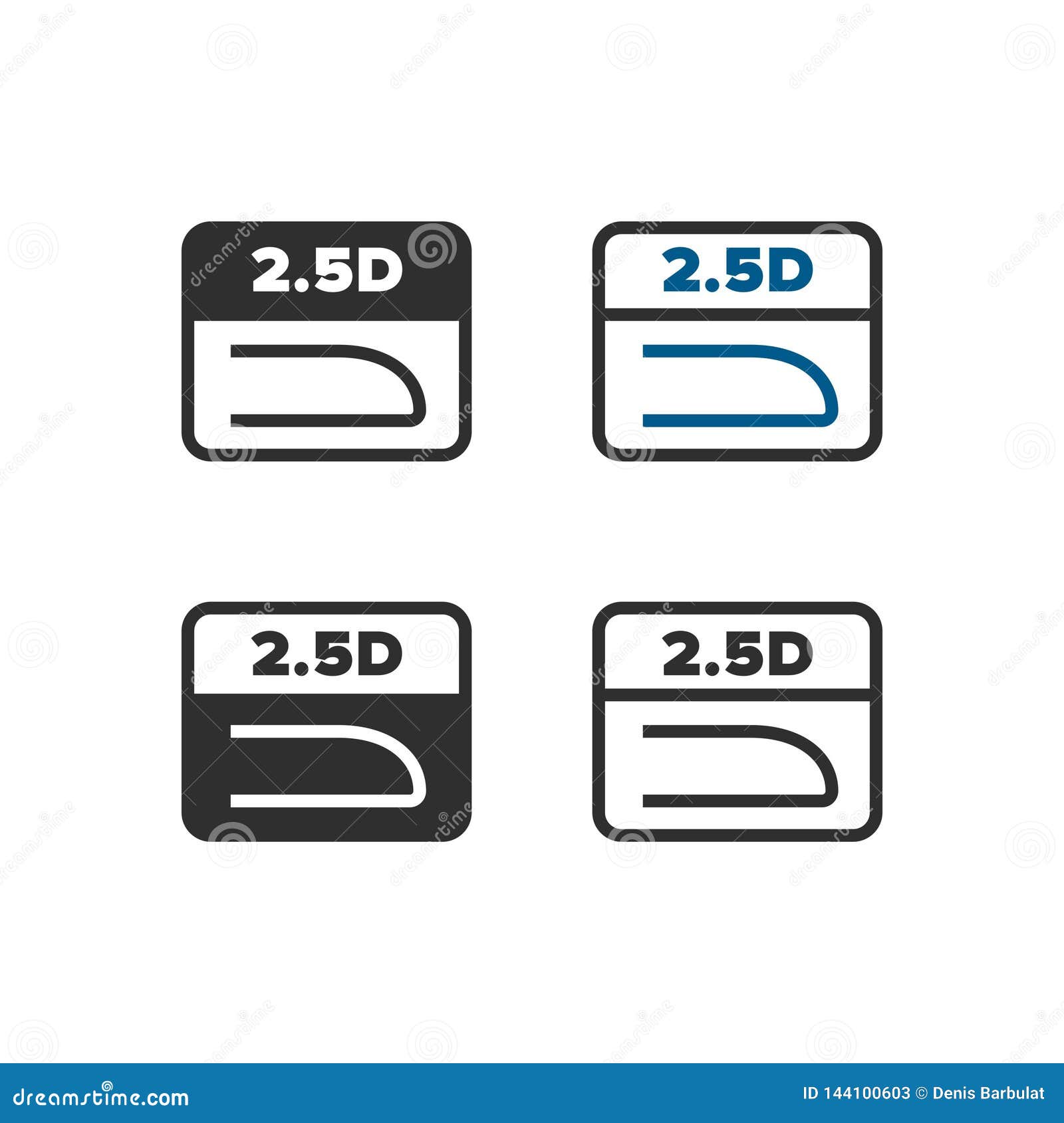 2.5D glass icon stock vector. Illustration of round - 144100603
