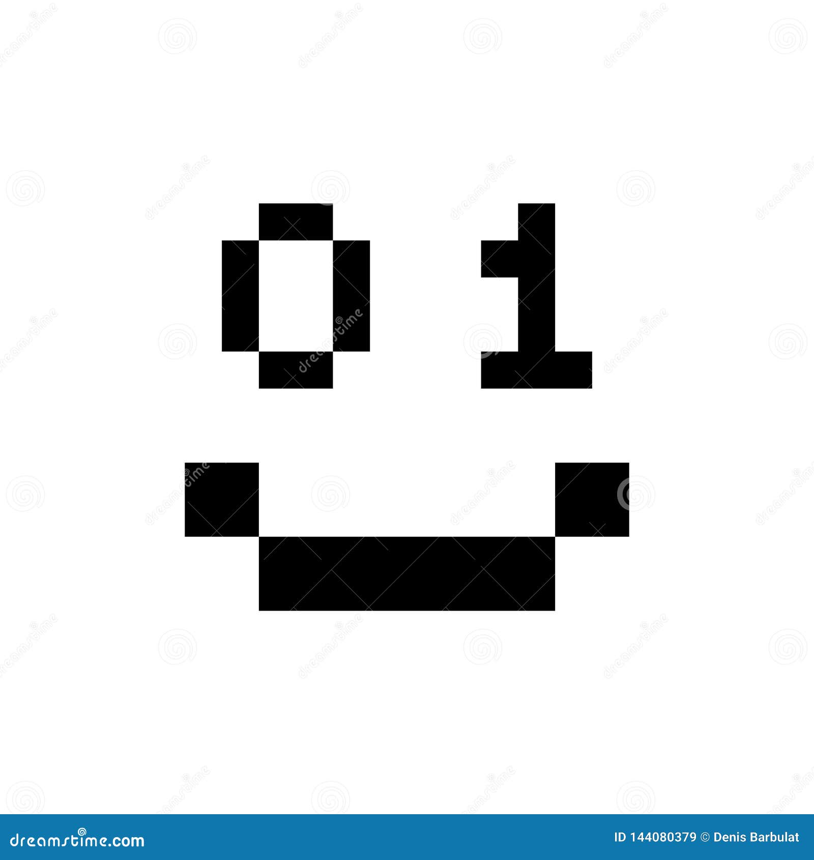 Digital binary smile stock vector. Illustration of binary - 144080379