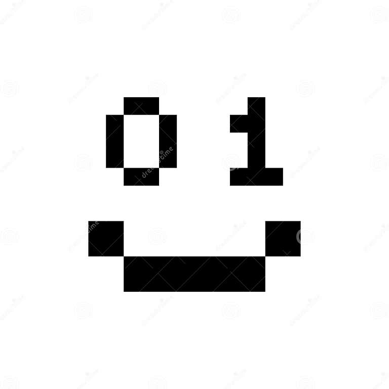 Digital binary smile stock vector. Illustration of binary - 144080379