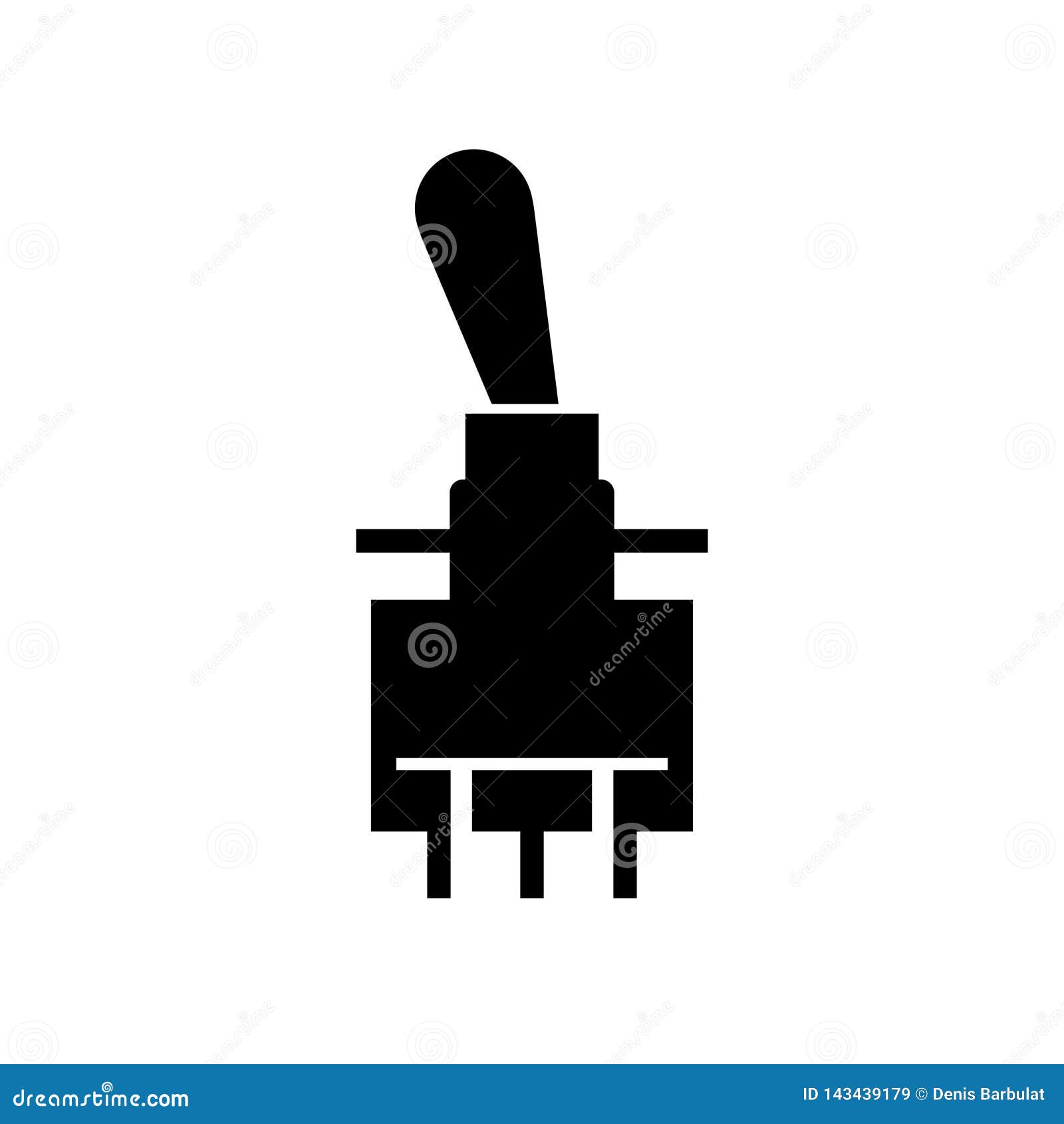 Electrical switch stock vector. Illustration of isolated - 143439179