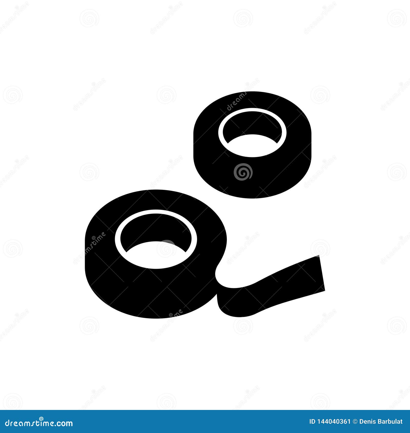Electrical Tape Insulating Tape Icon Stock Vector - Illustration of ...