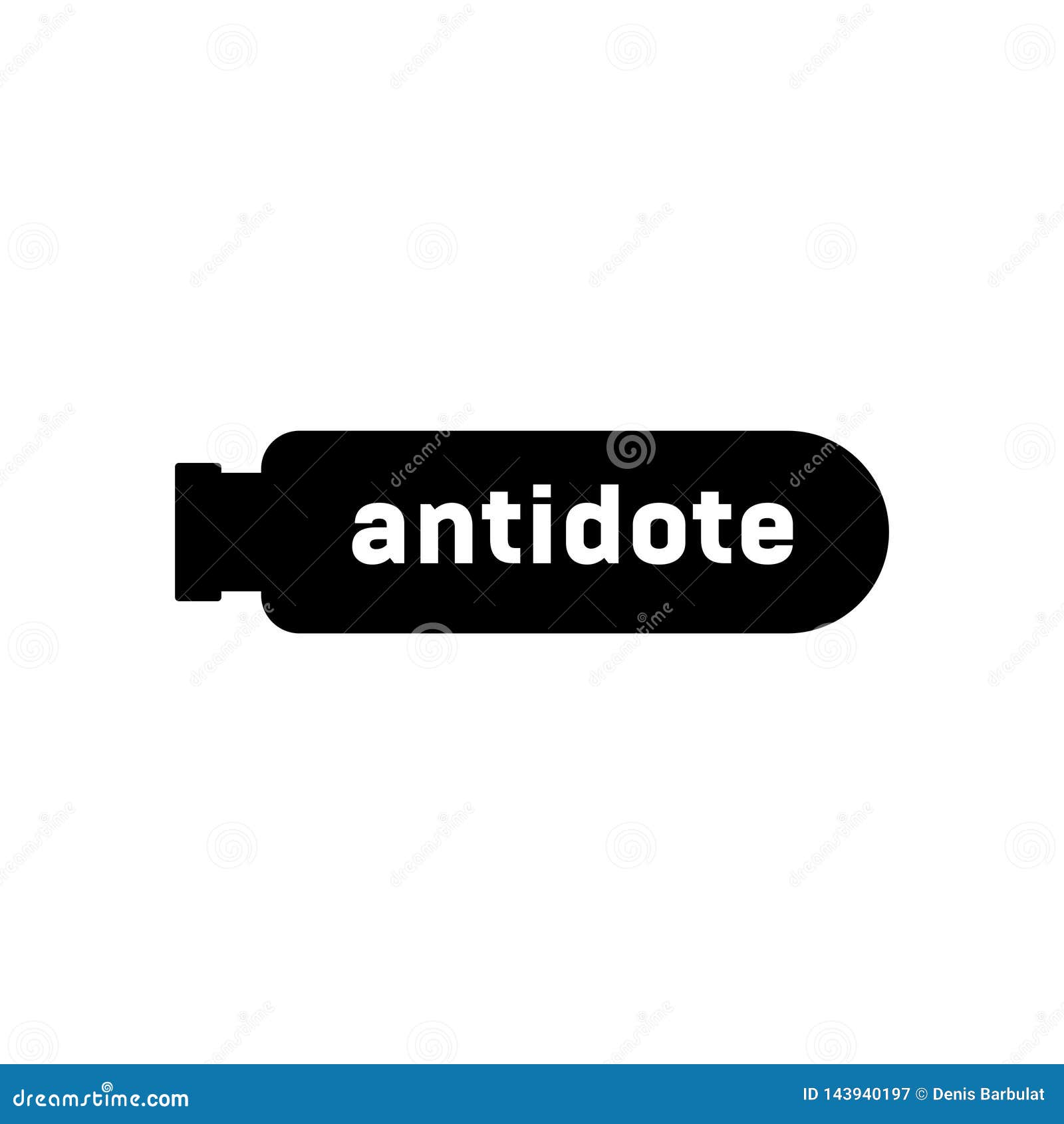 Emergency antidote remedy stock vector. Illustration of bottle - 143940197