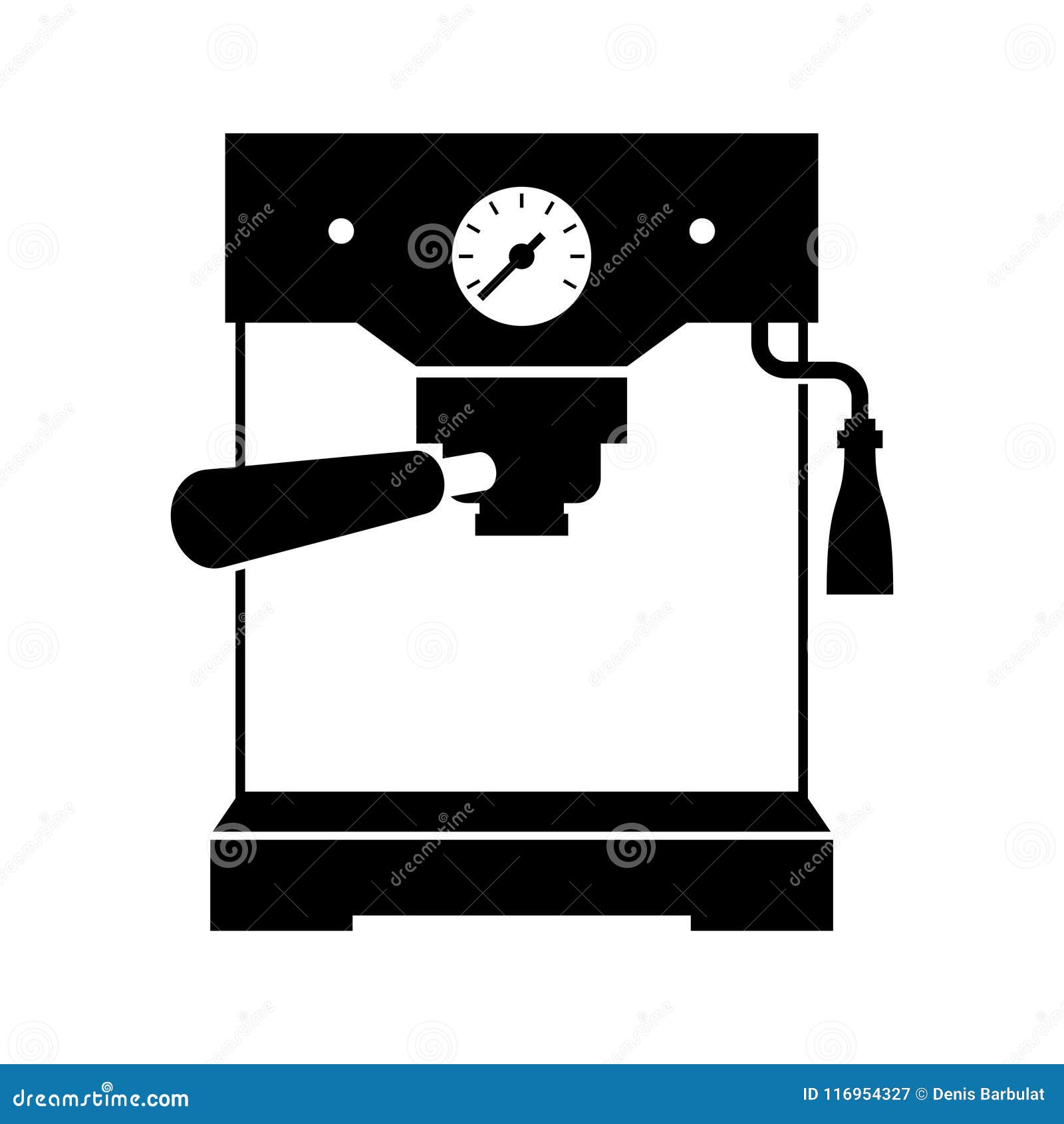 Espresso machine stock vector. Illustration of machine - 116954327