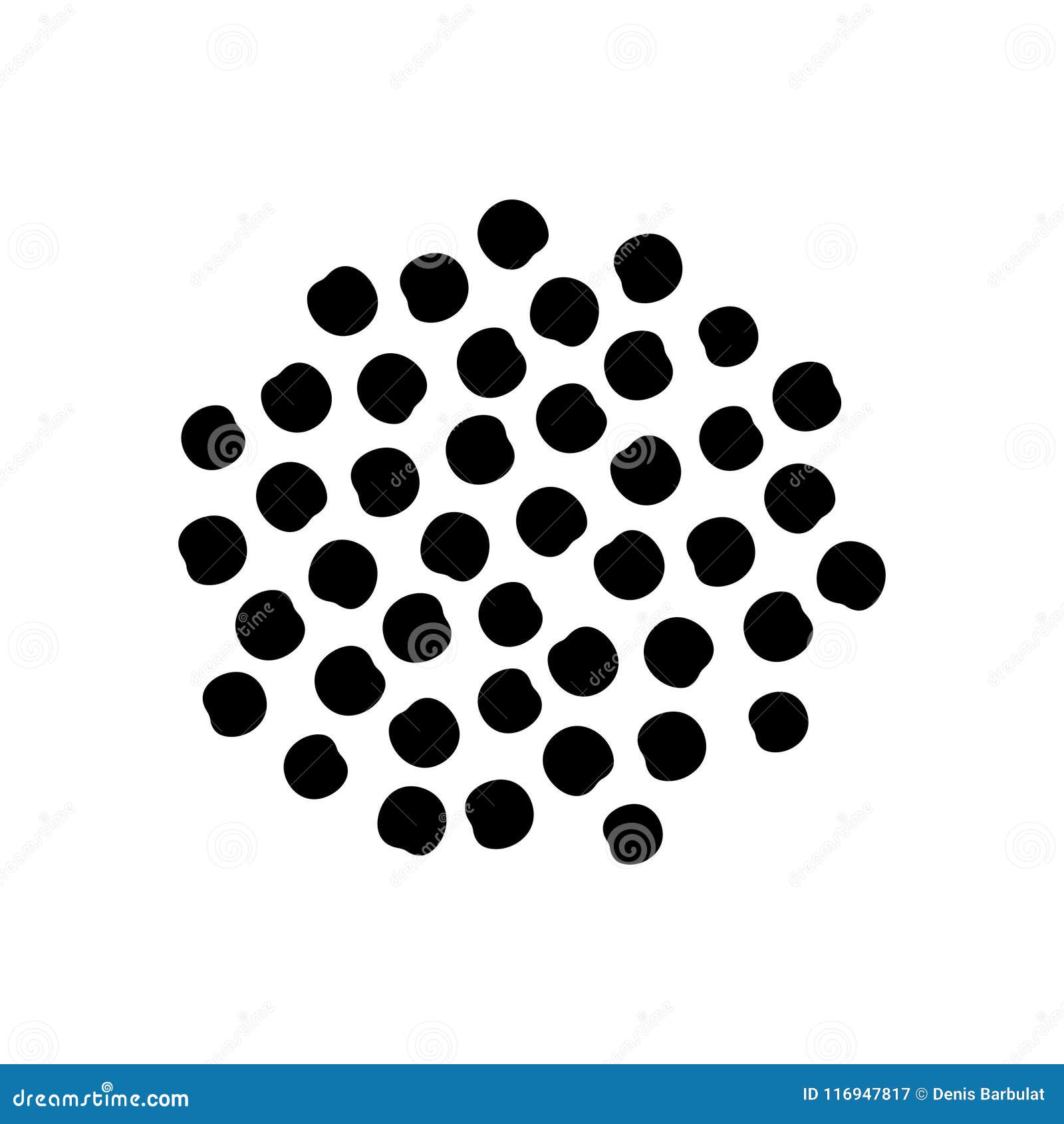 Finger Millet Seeds Cartoon Vector | CartoonDealer.com #116947817