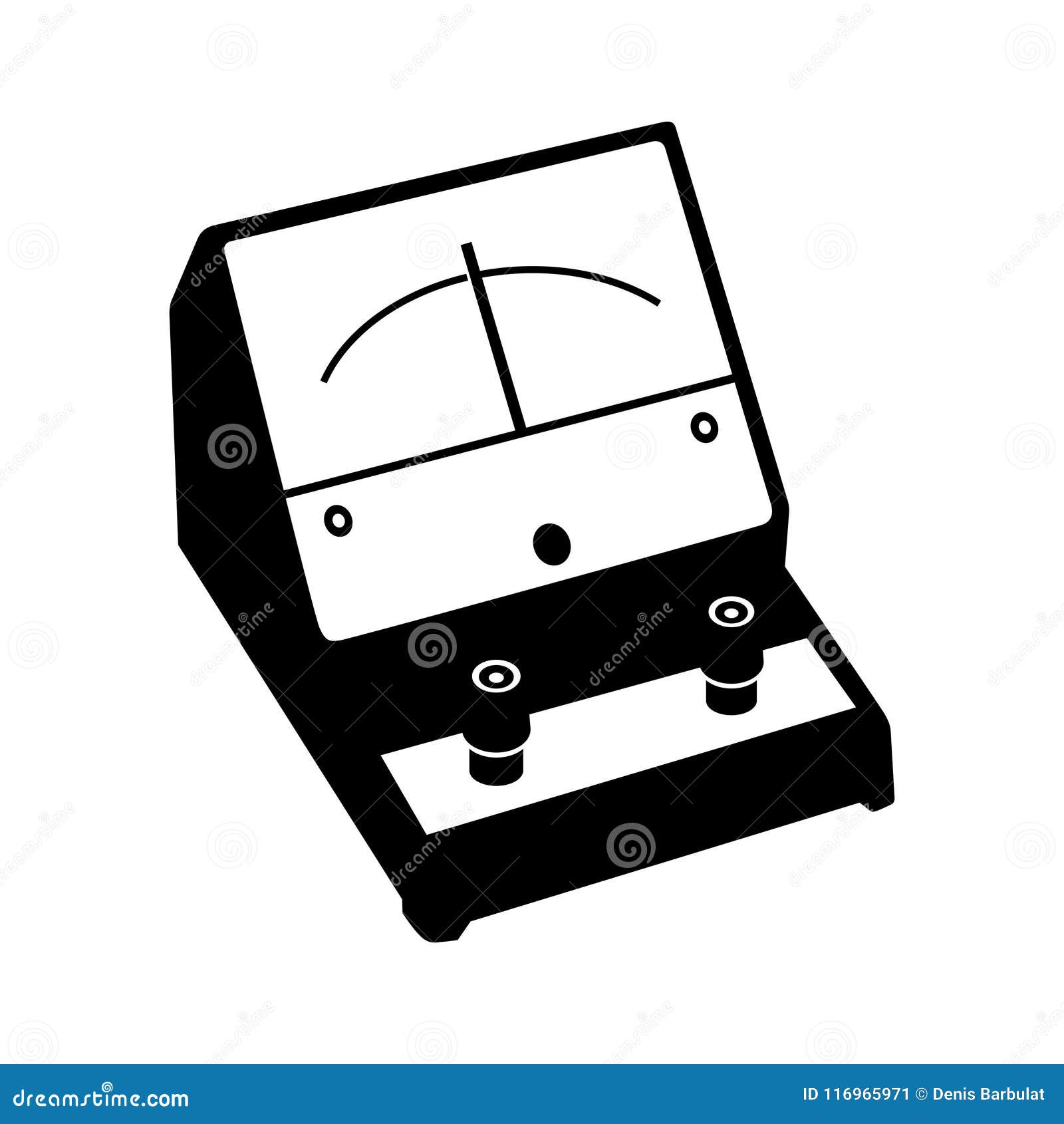 Galvanometer stock vector. Illustration of measure, electric - 116965971