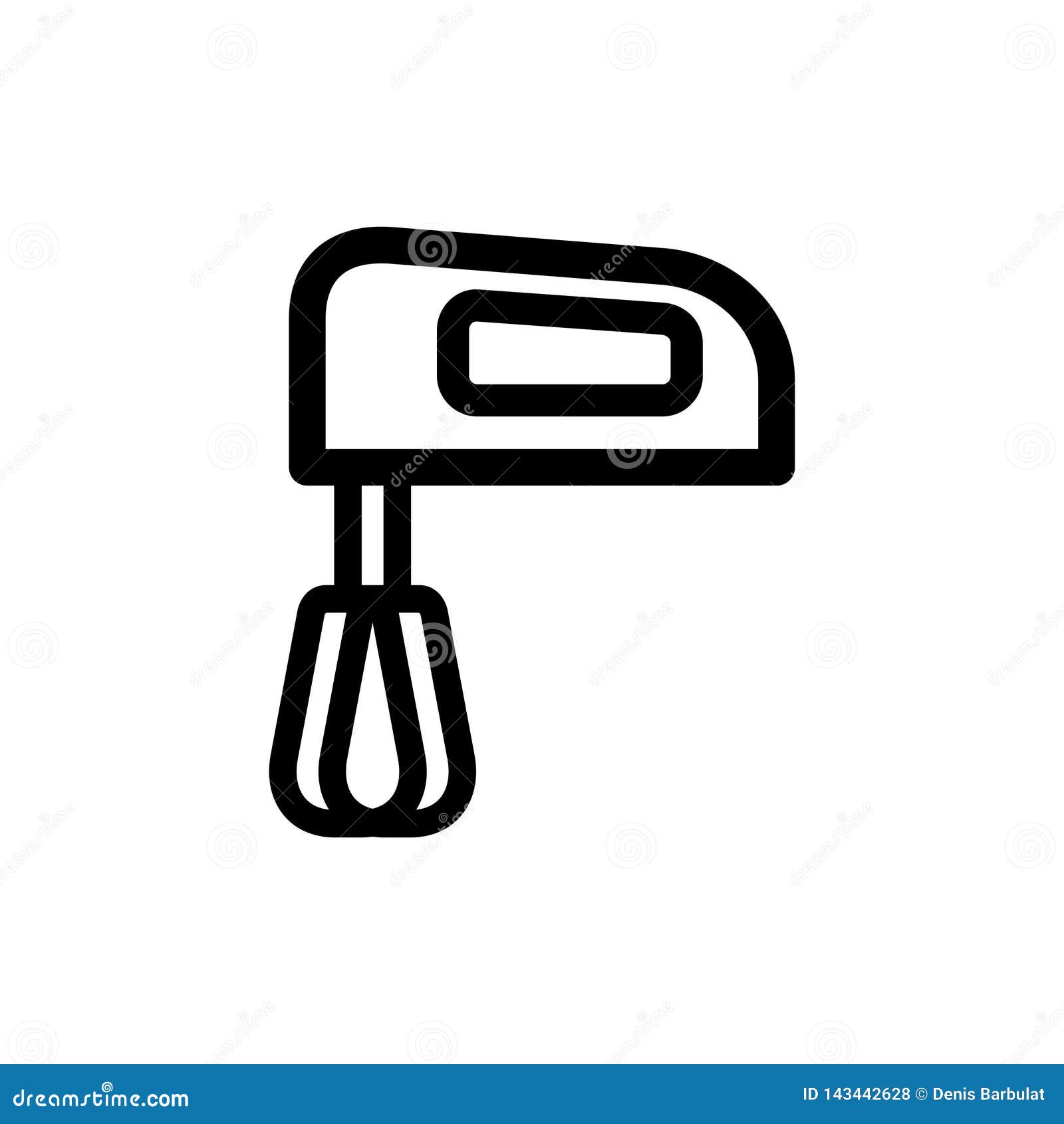 Hand mixer stock vector. Illustration of icon, symbol - 143442628