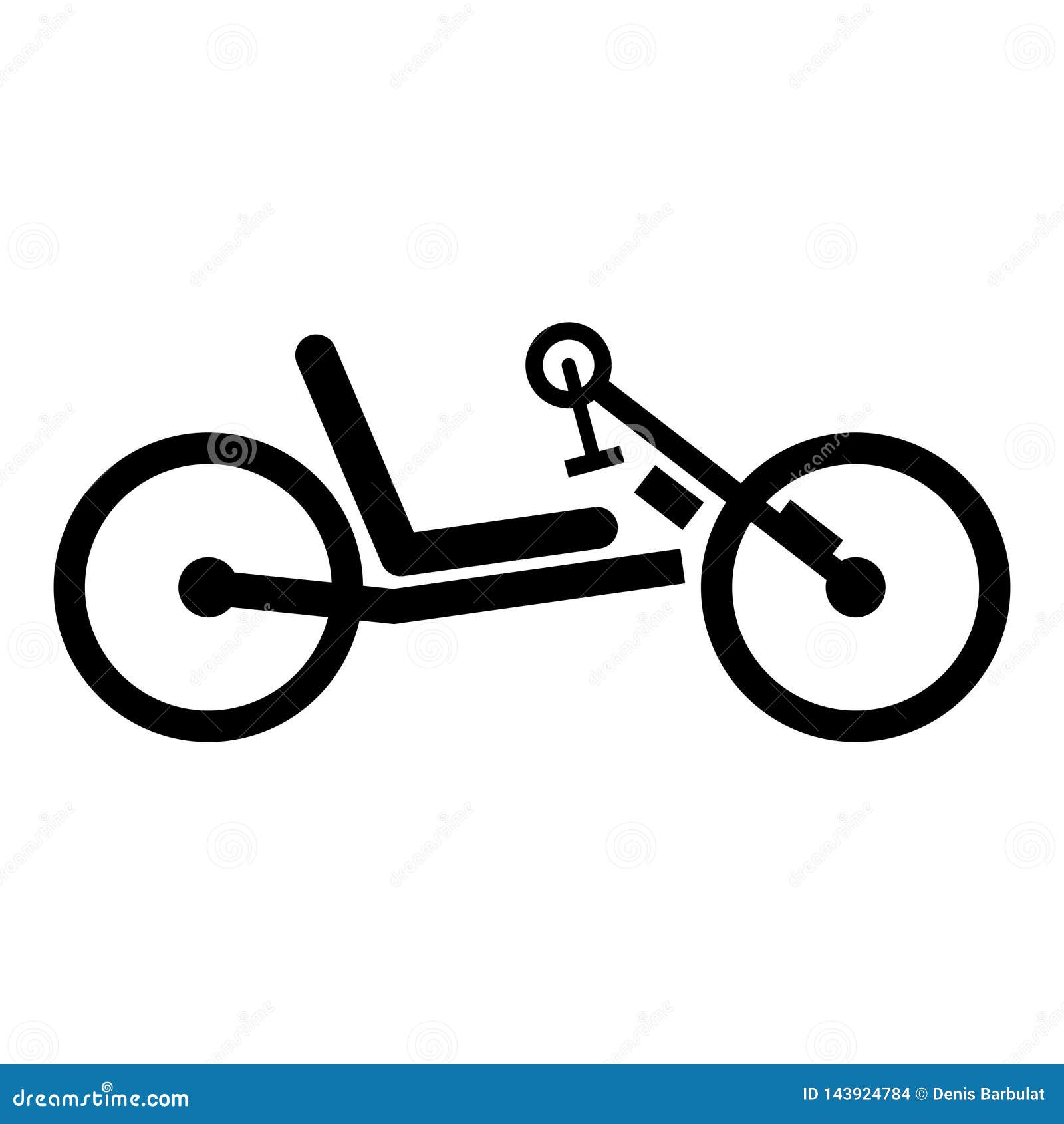 Handbike stock vector. Illustration of transport, handbike - 143924784