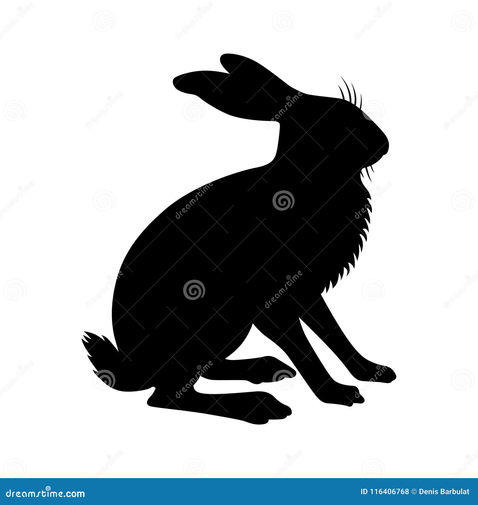 Hare stock vector. Illustration of mammal, symbol, icon - 116406768