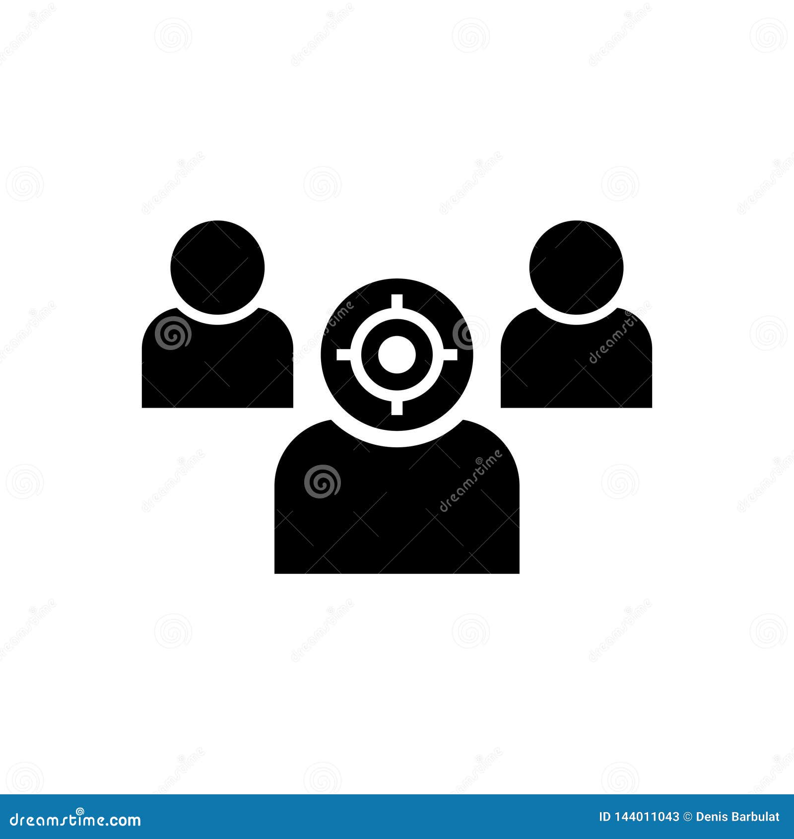Human target icon stock vector. Illustration of hunter - 144011043