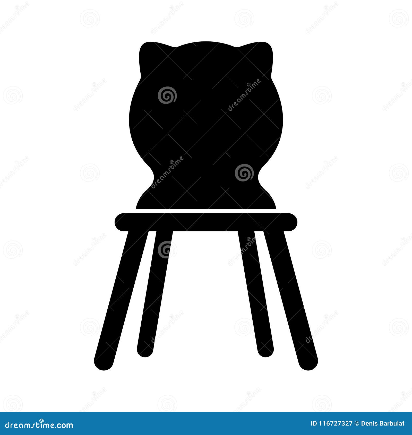 Kids chair stock vector. Illustration of design, icon - 116727327