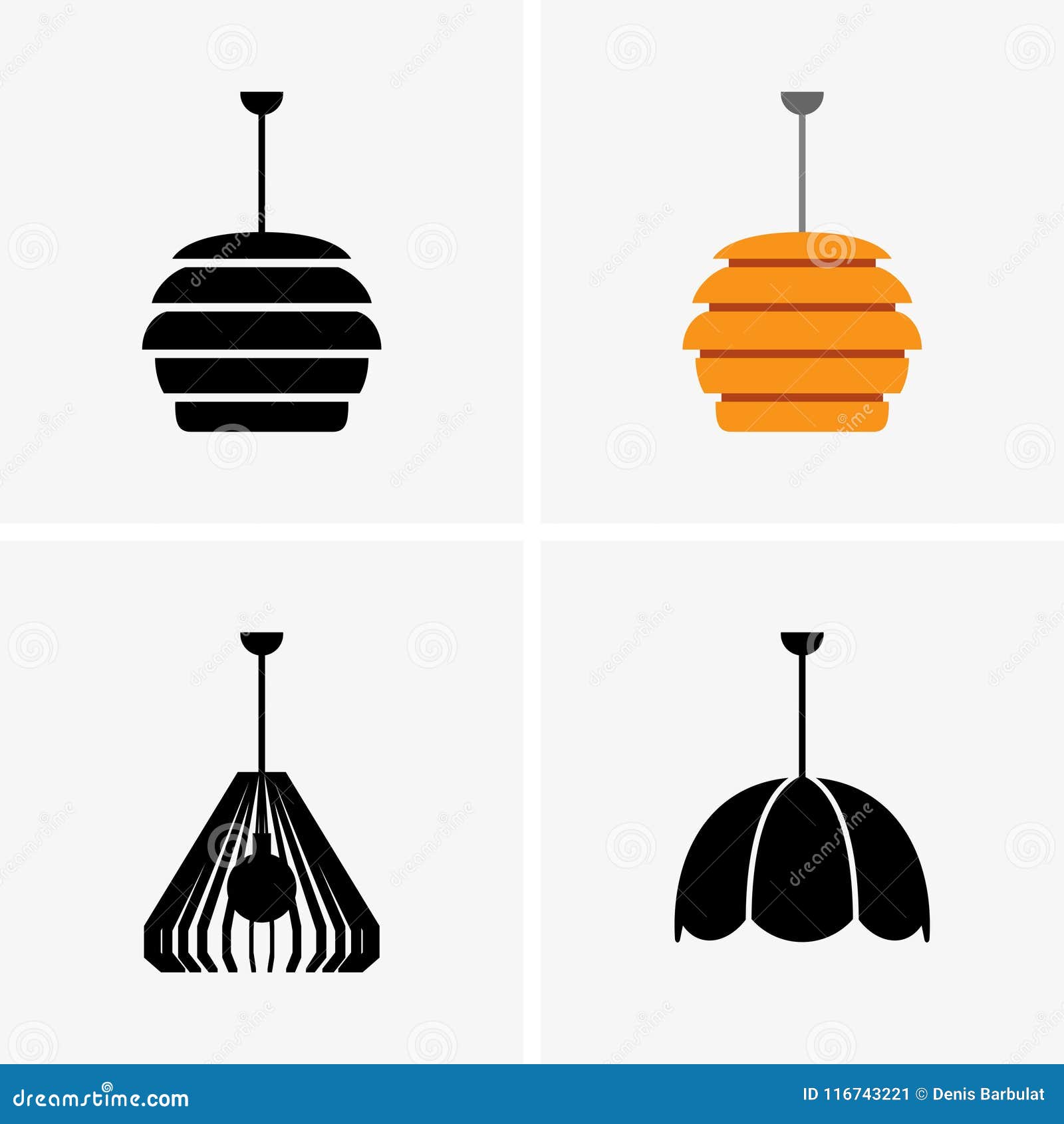 Lampshade stock vector. Illustration of lamp, icon, symbol - 116743221