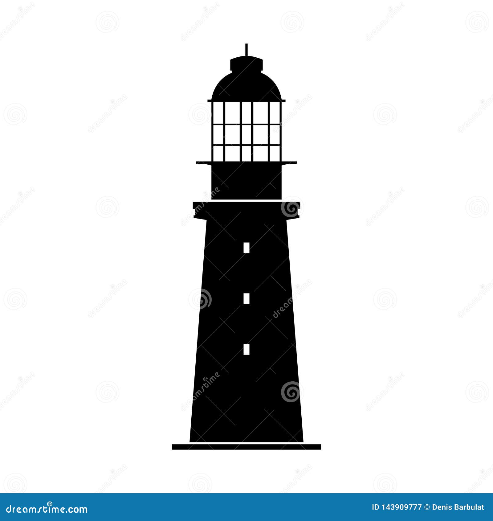 Light house stock vector. Illustration of light, navigation - 143909777