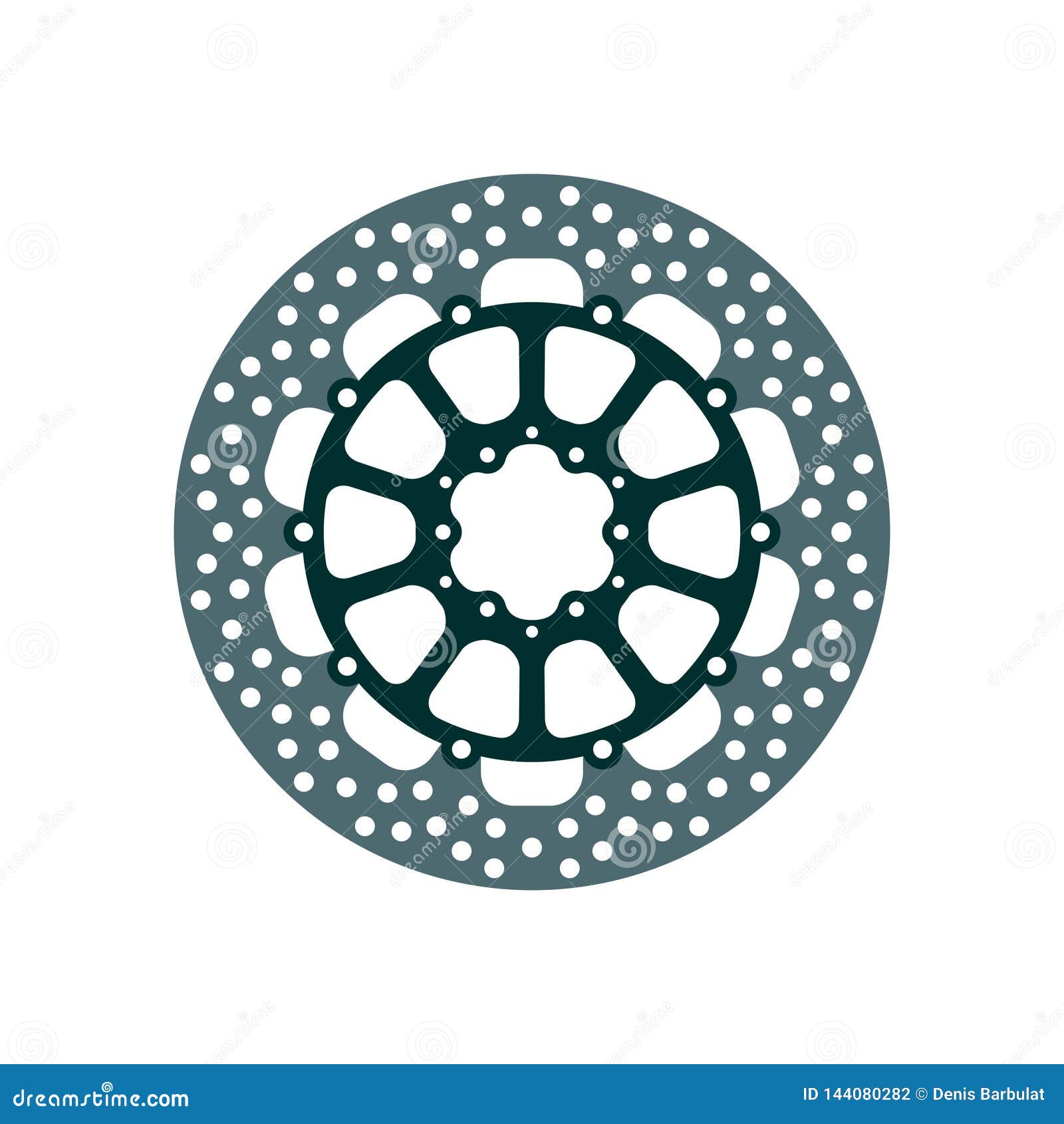 Motorcycle brake rotor stock vector. Illustration of sign - 144080282