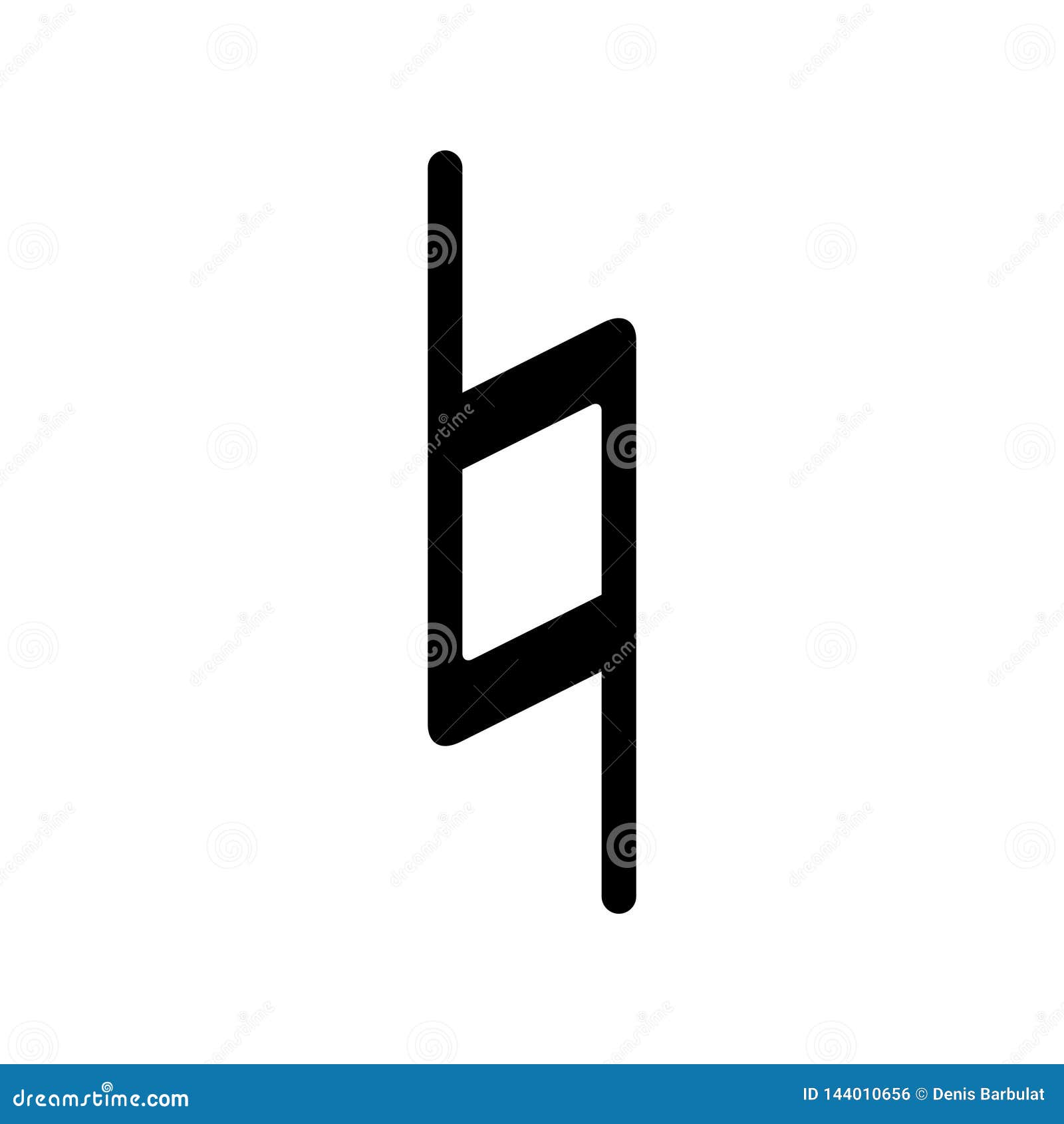 Natural musical symbol stock vector. Illustration of theory - 144010656