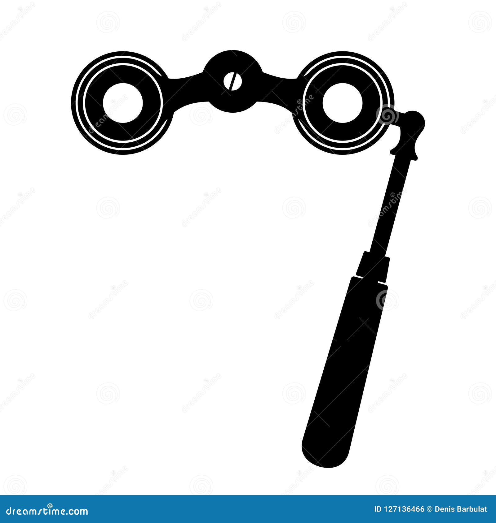 Opera Glasses stock vector. Illustration of play, theater - 127136466