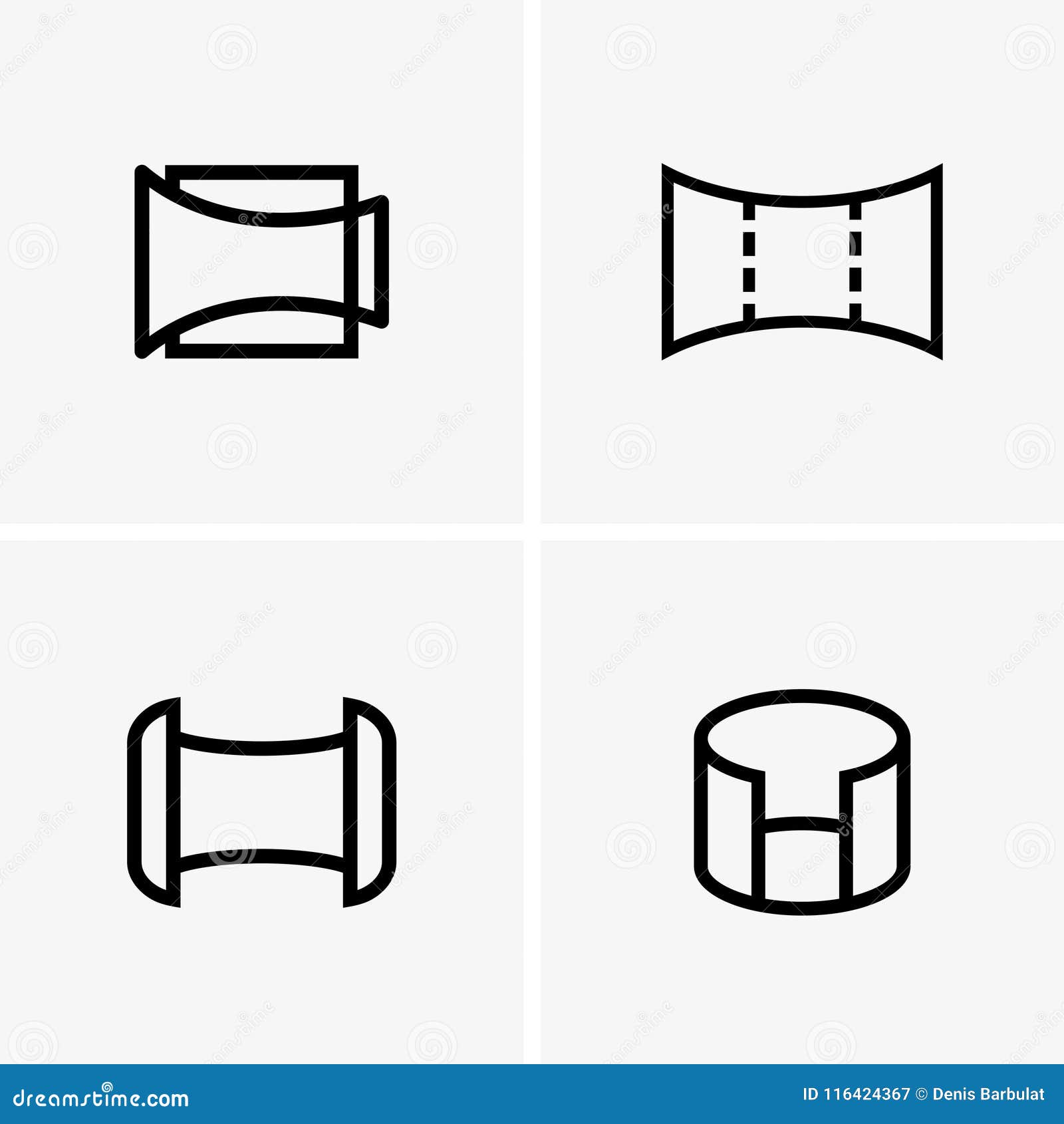 Panorama symbols stock vector. Illustration of view - 116424367