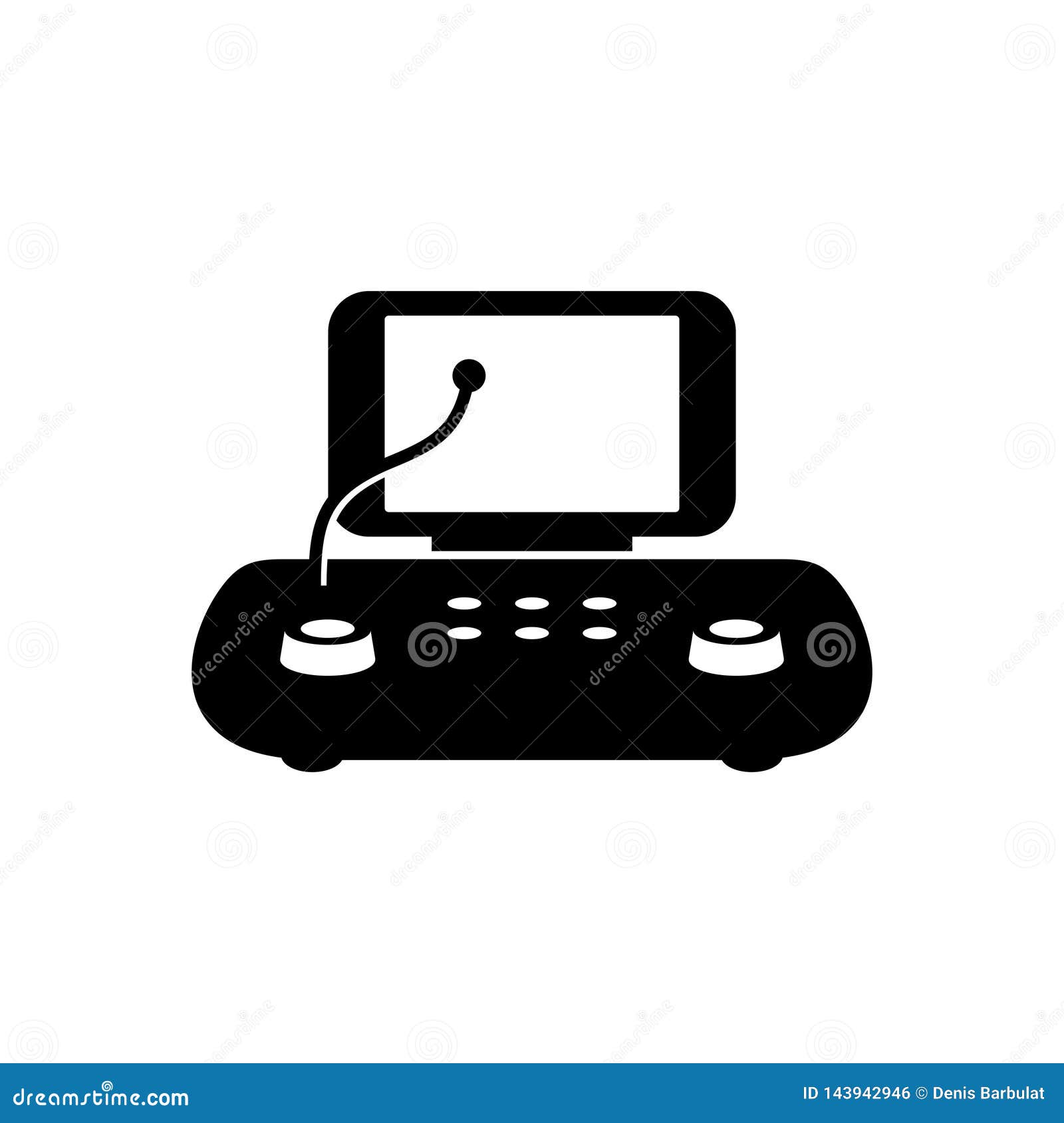 Portable audiometer icon stock vector. Illustration of portable - 143942946
