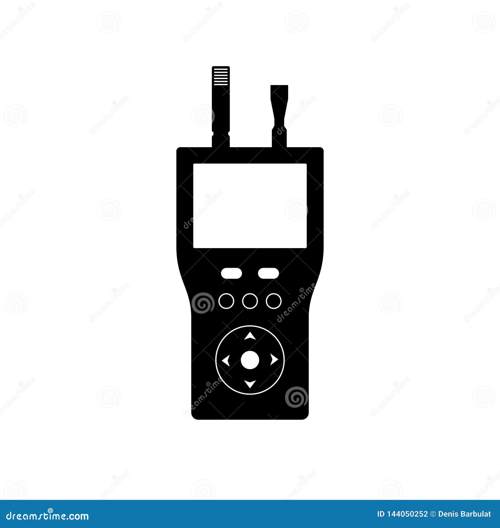Portable dust meter stock vector. Illustration of icon - 144050252