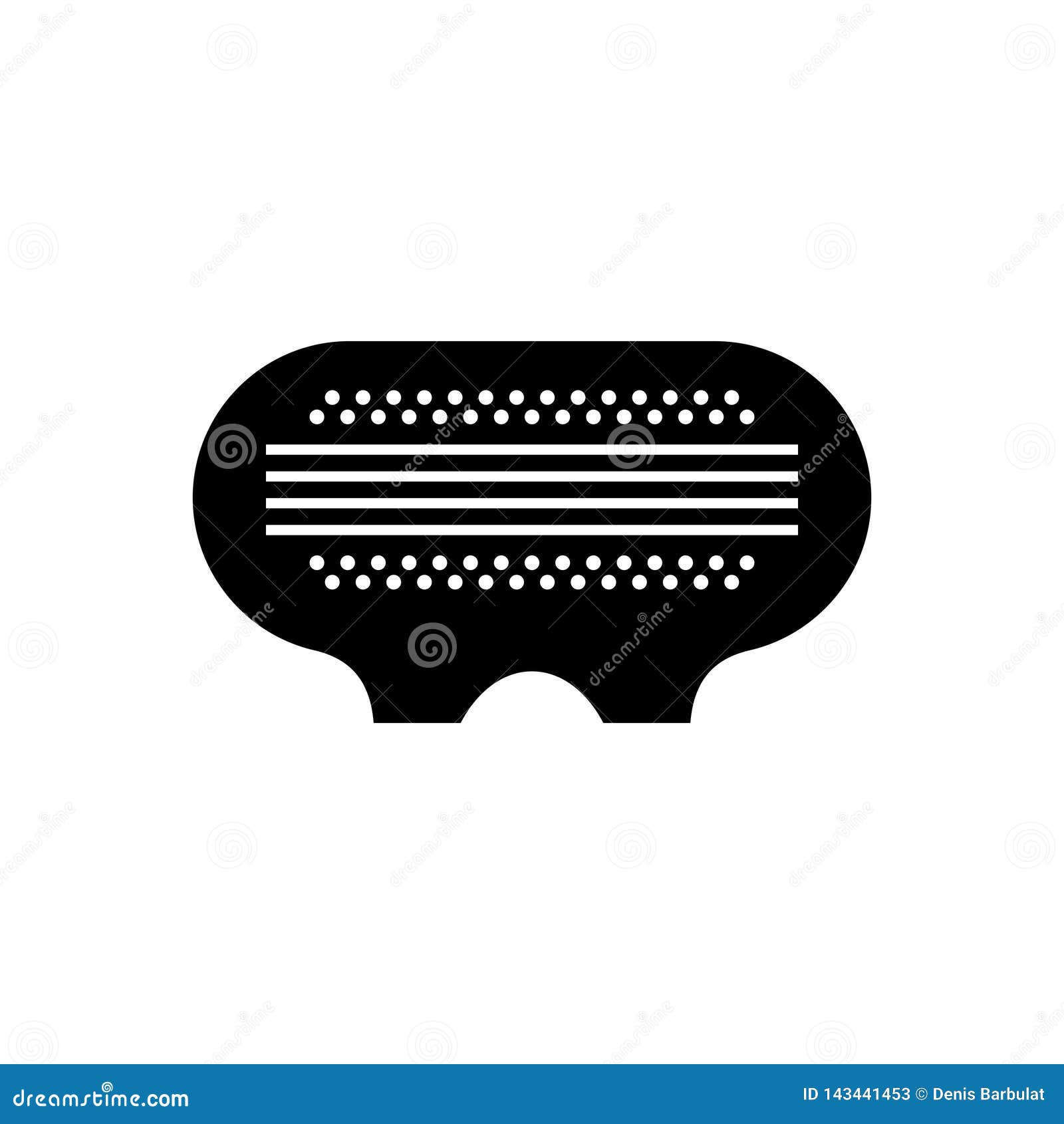 Razor cartridge stock vector. Illustration of care, symbol - 143441453