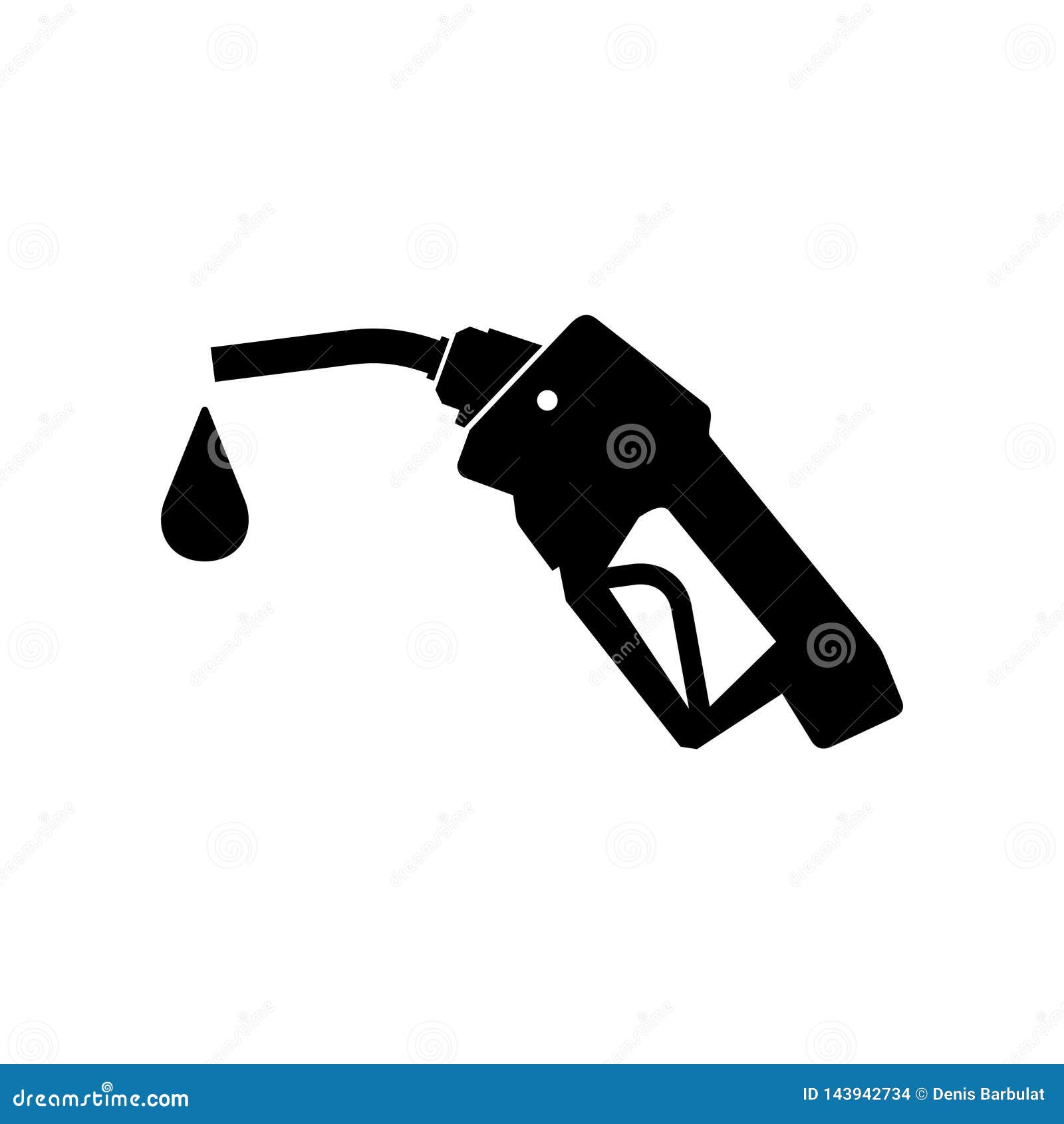 Refueling gun icon stock vector. Illustration of diesel - 143942734