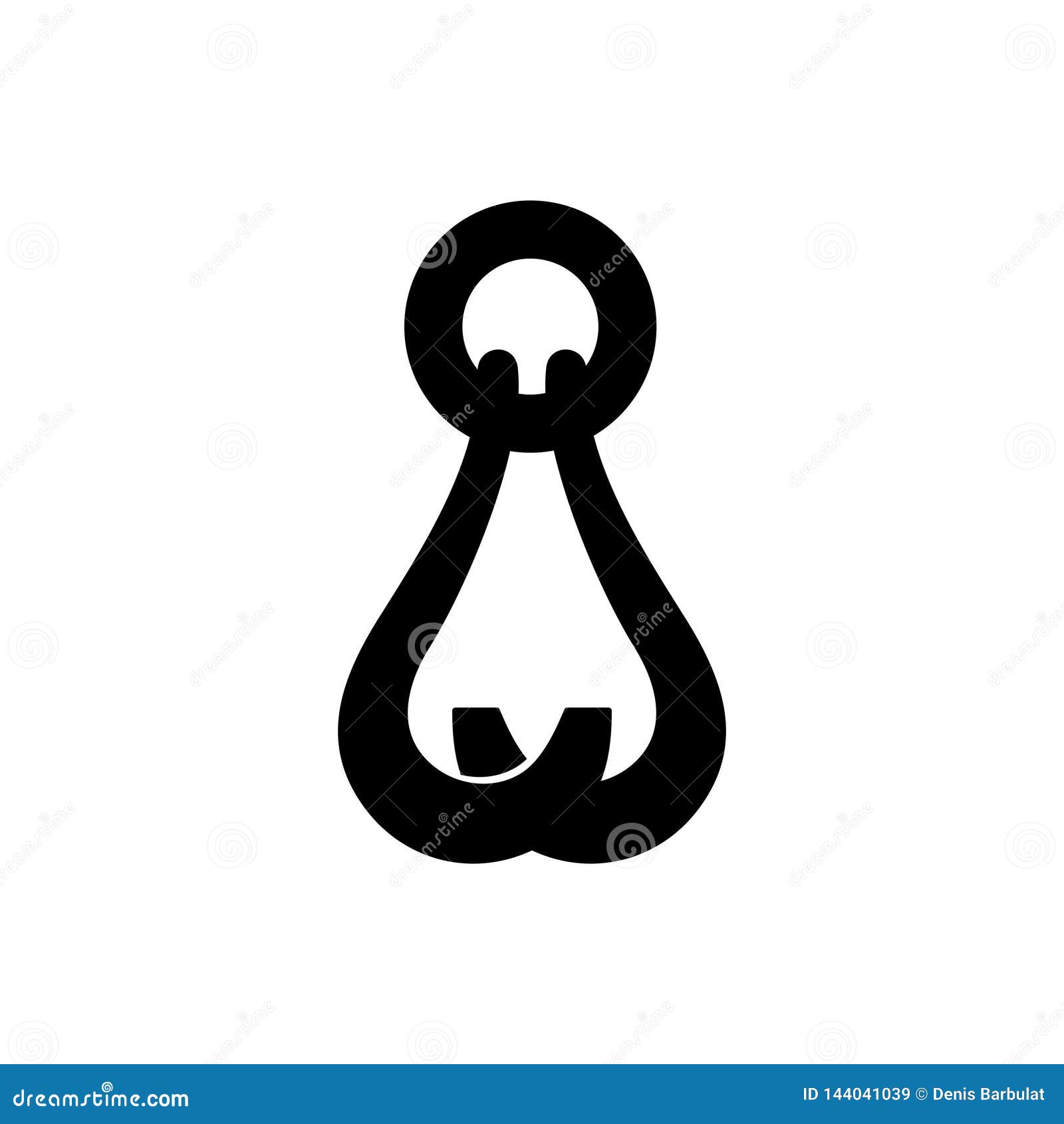 Rigging hook icon stock vector. Illustration of hook - 144041039