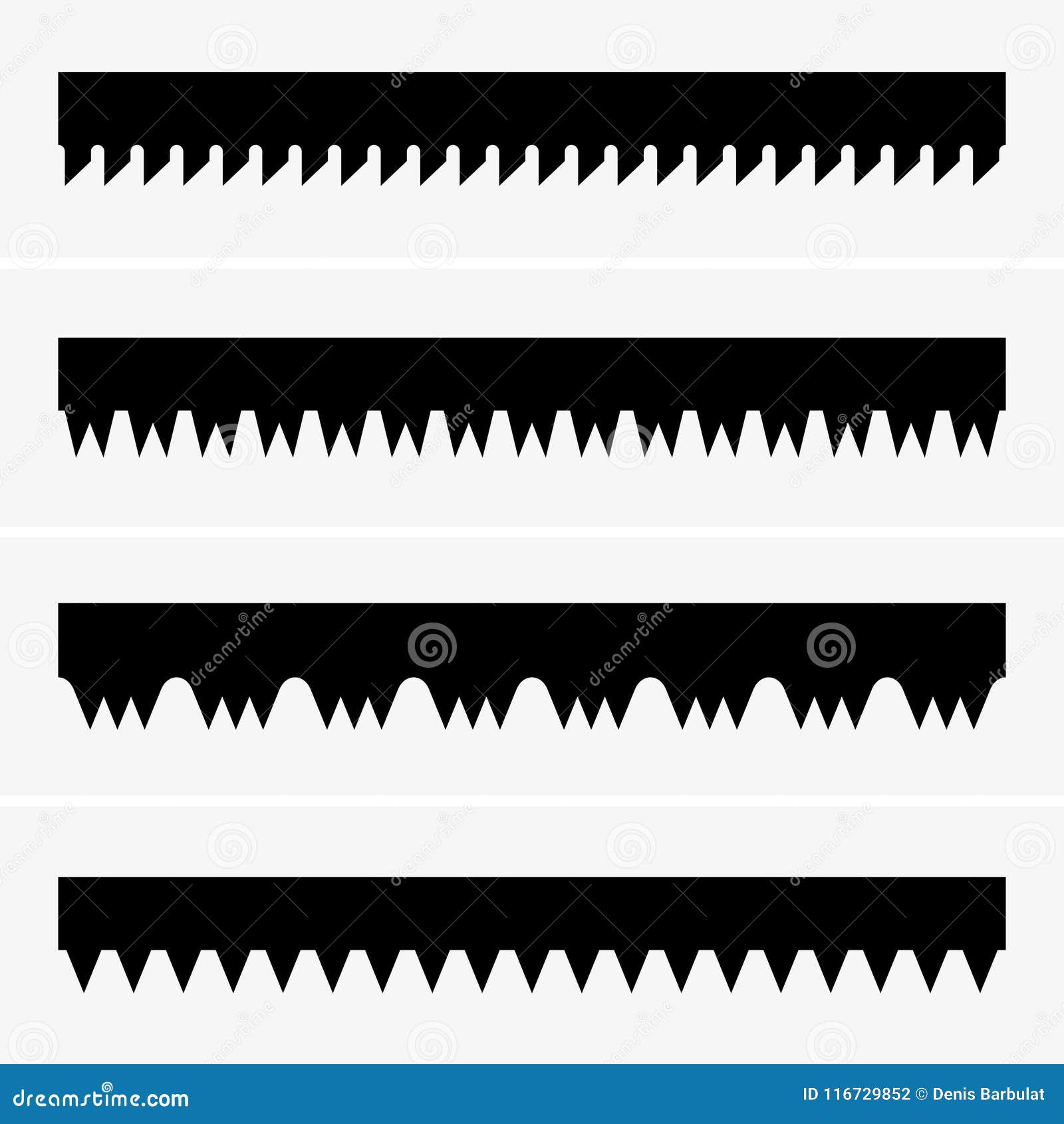 Saw Teeth Vector Illustration | CartoonDealer.com #116729852