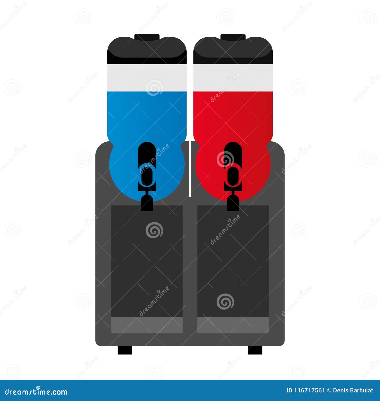 Slush Machine stock vector. Illustration of slush, cold - 116717561