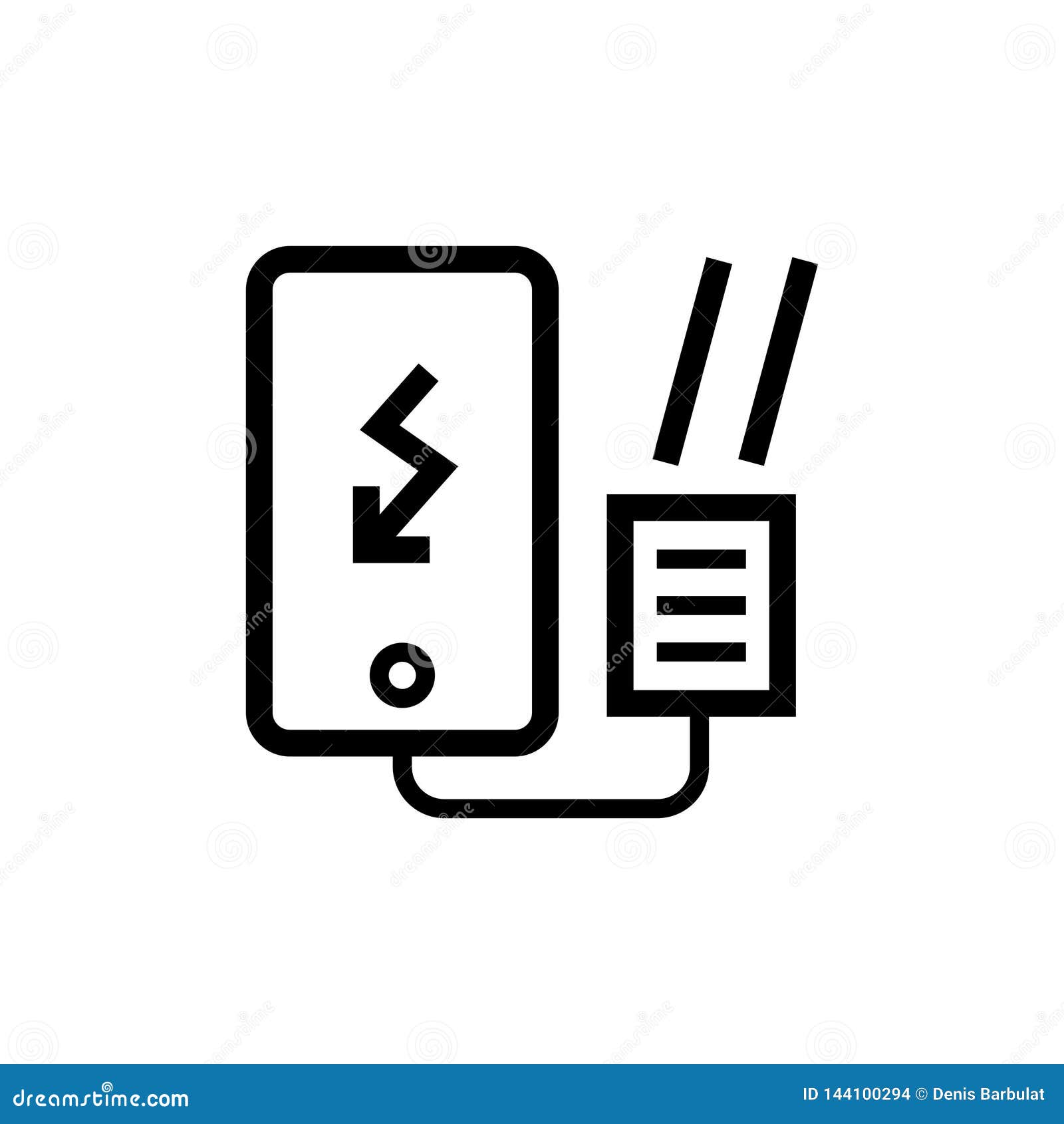 Smartphone Solar Charger Icon Stock Vector - Illustration of symbol ...