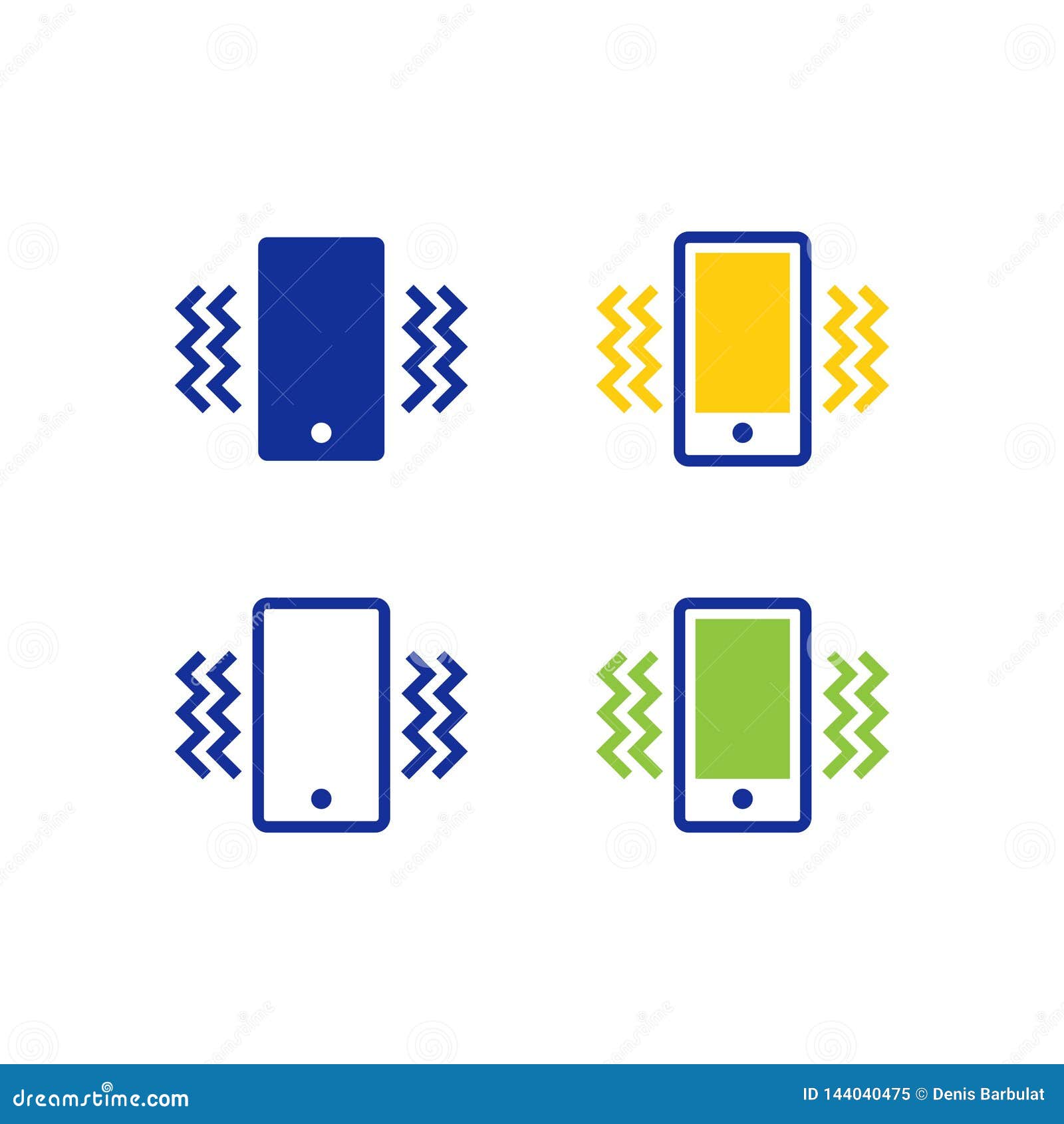 Smartphone vibration icon stock vector. Illustration of communication ...