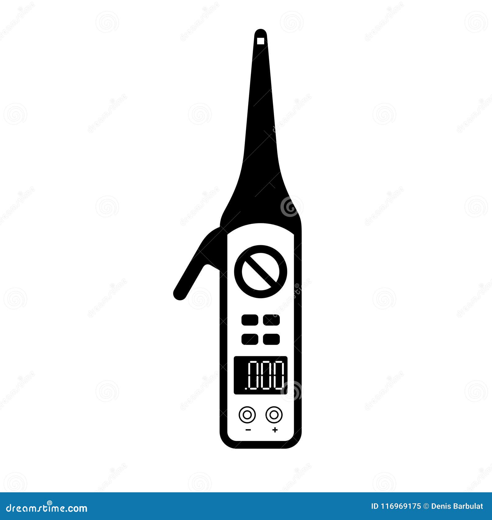 Voltage detector stock vector. Illustration of vector - 116969175