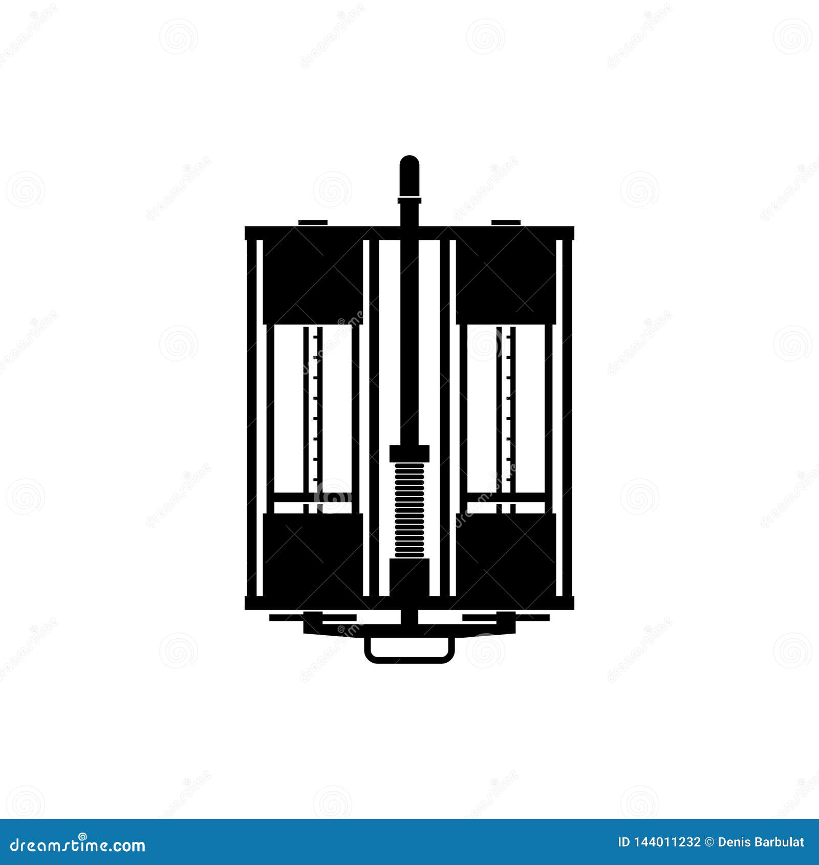 Water Depth`s Measuring Bathometer Bathymeter Icon Stock Vector ...